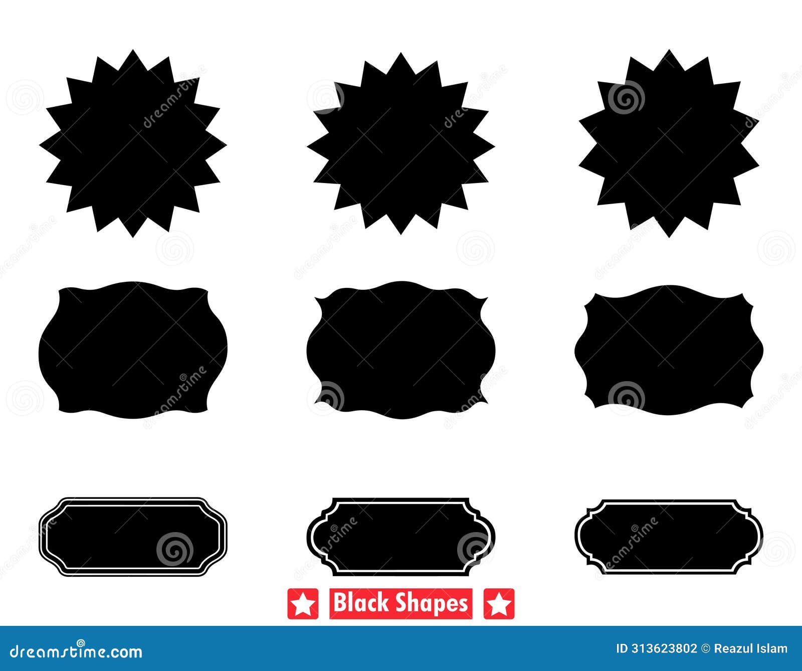 Sleek Silhouette Shapes Bundle Versatile Design Elements for Every ...