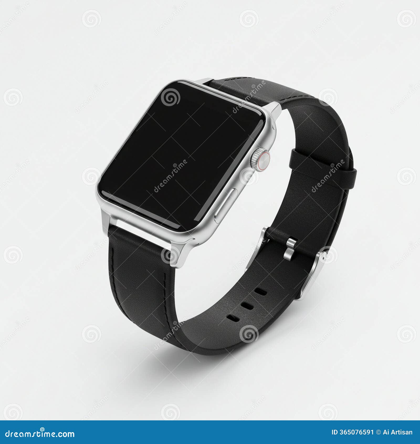 A Sleek Smartwatch With A Minimalist Design Features A Rectangular ...