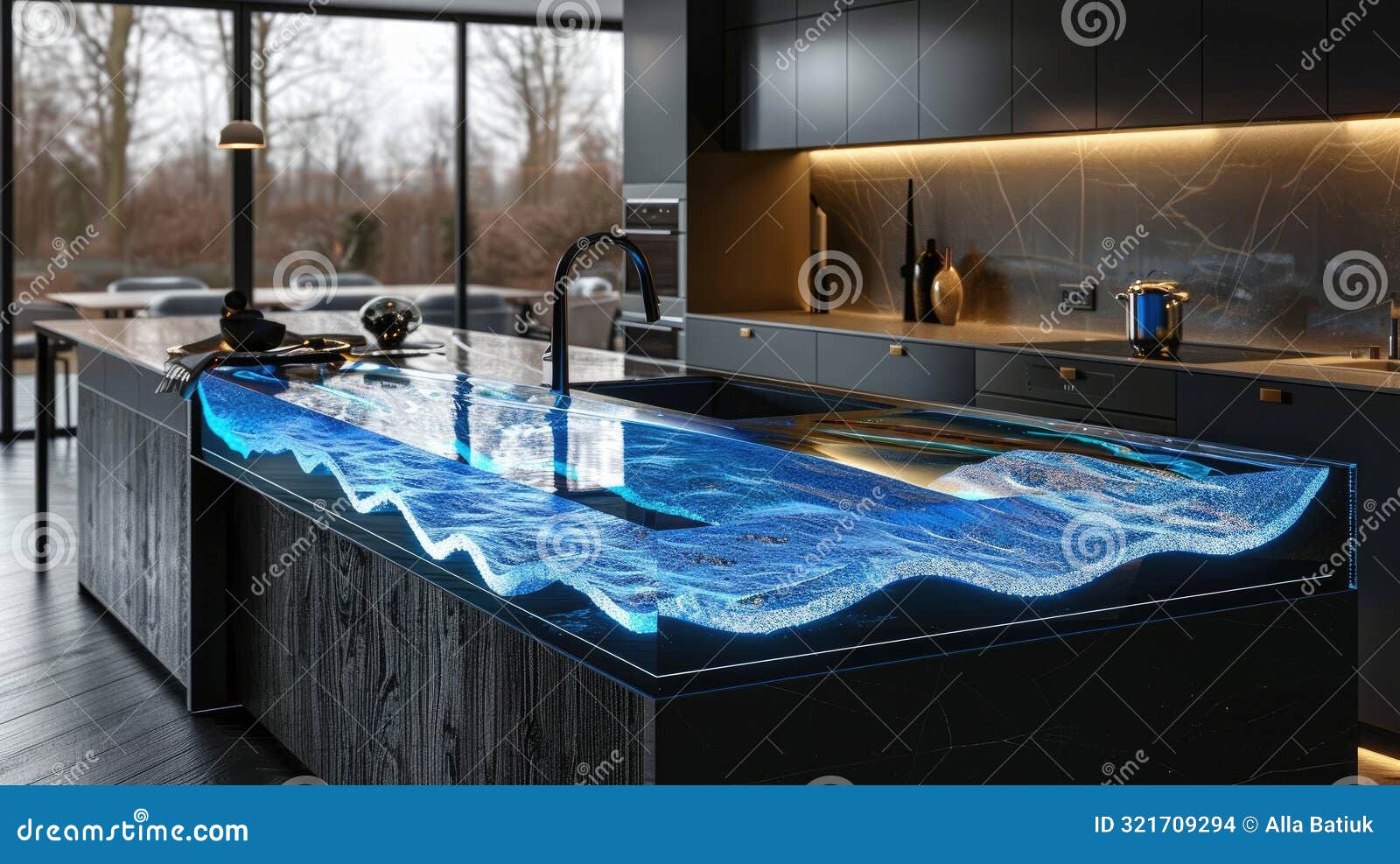 Sleek Sophistication, Modern Style Kitchen Design, Creative Kitchen ...