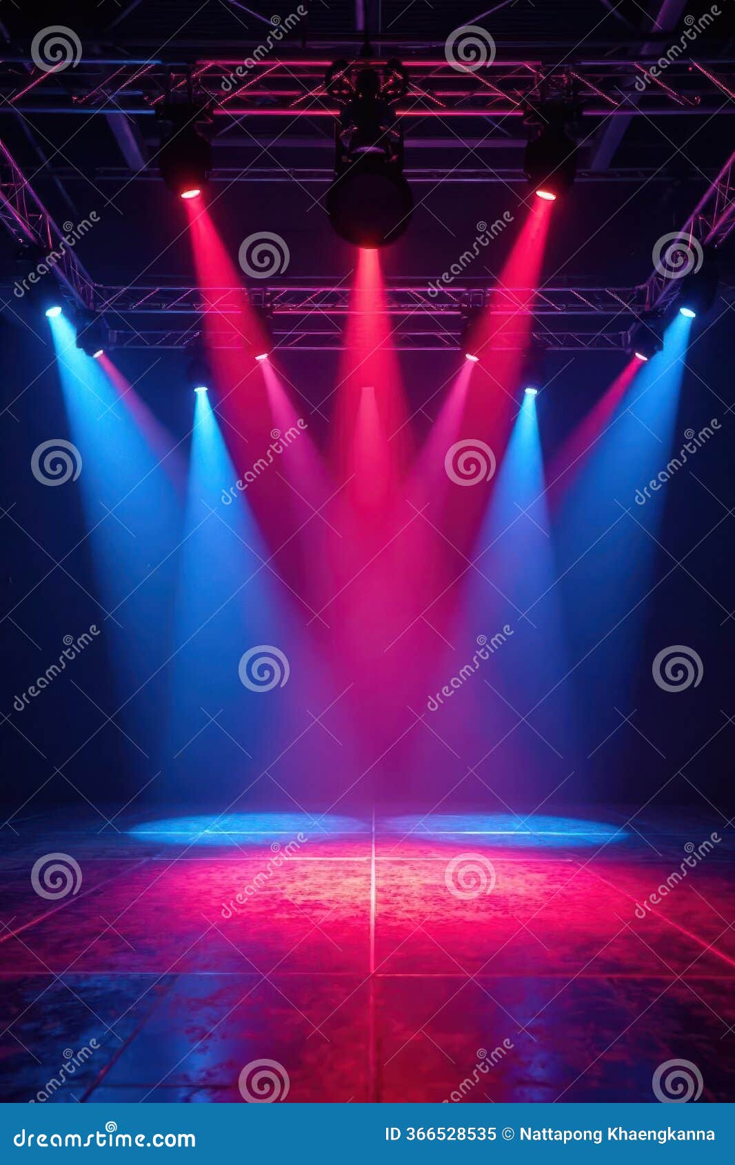 Sleek Stage Rigging, Lighting Trusses Overhead, Background, Dark, Beams ...