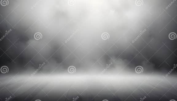 Grey-to-white Gradient Studio Background with Fog Effect Stock ...