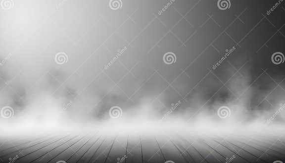 Grey-to-white Gradient Studio Background with Fog Effect Stock ...