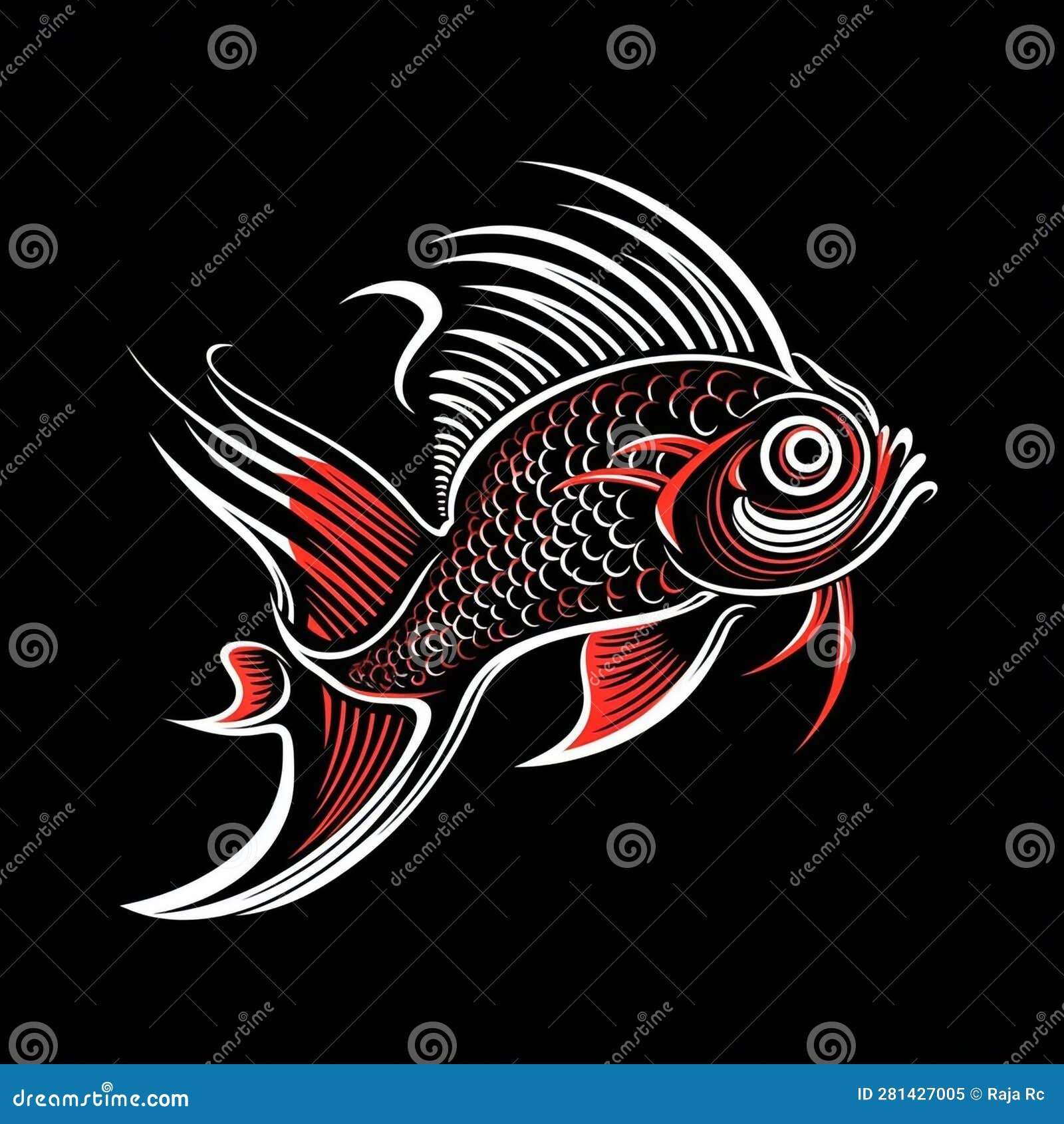 Fish, Fishing logo stock illustration. Illustration of artwork - 281427005