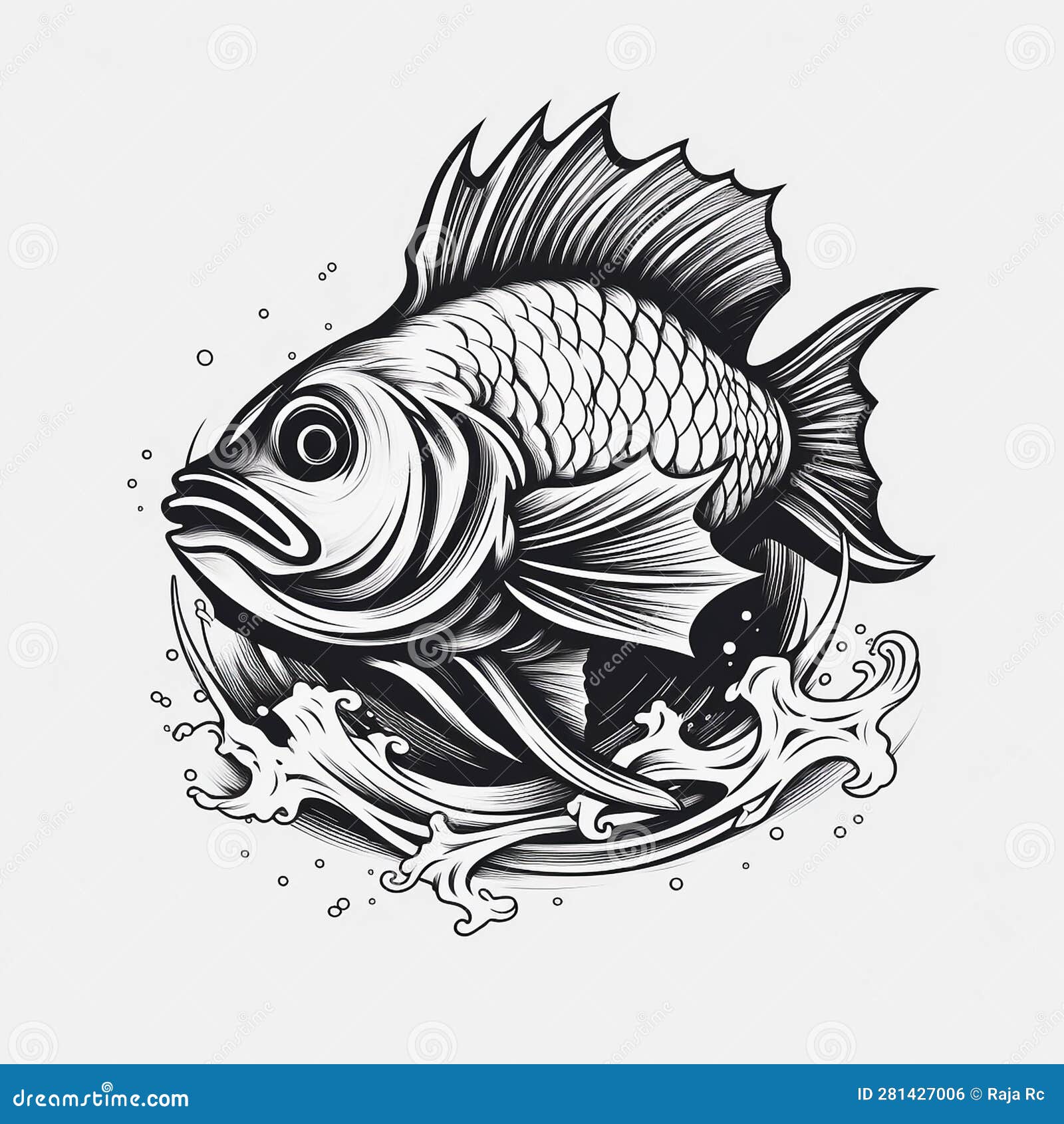 Fish, Fishing logo stock illustration. Illustration of design - 281427006