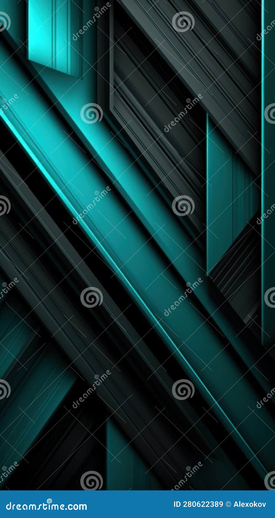 Sleek and Stylish Turquoise Background with Dark Gray Lines . Stock ...