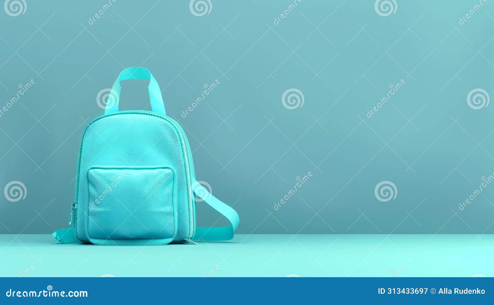 Sleek Urban Style. Modern Clean Blue Backpack, Ideal for Custom Design ...
