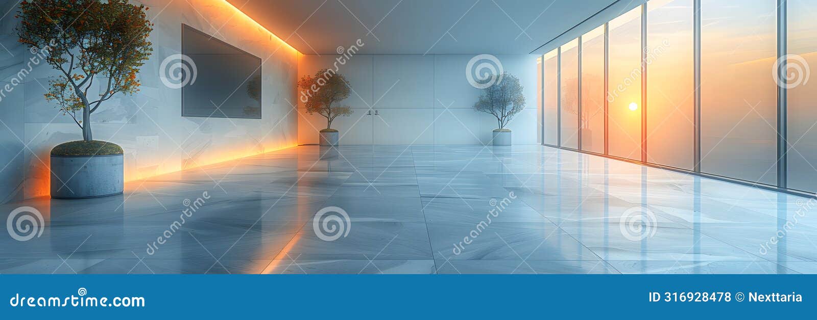 Sleek Virtual Convergence Room Setup With Office Table And TV Screens ...