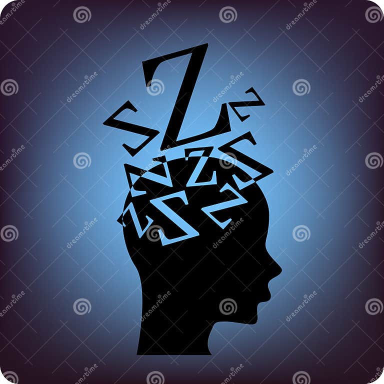 Sleep stock vector. Illustration of sleep, process, think - 4567260