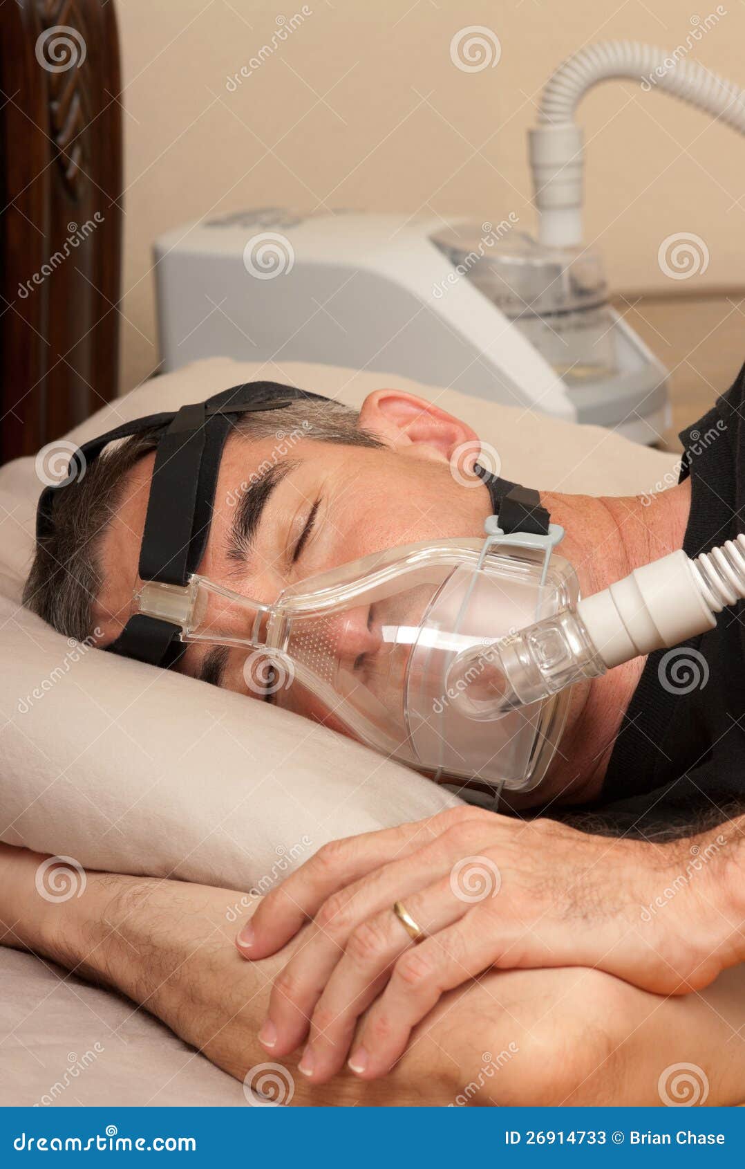 Sleep Apnea and CPAP stock image. Image of machine, respitory - 26914733