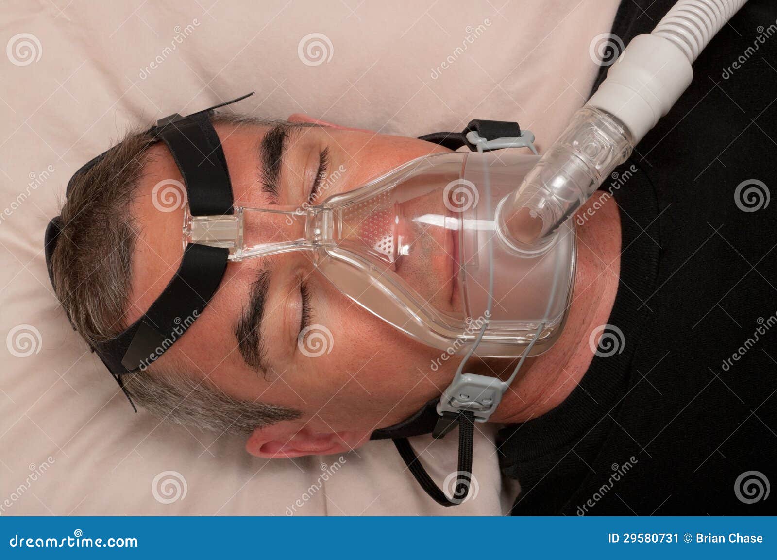 Sleep Apnea and CPAP stock image. Image of breathing - 29580731