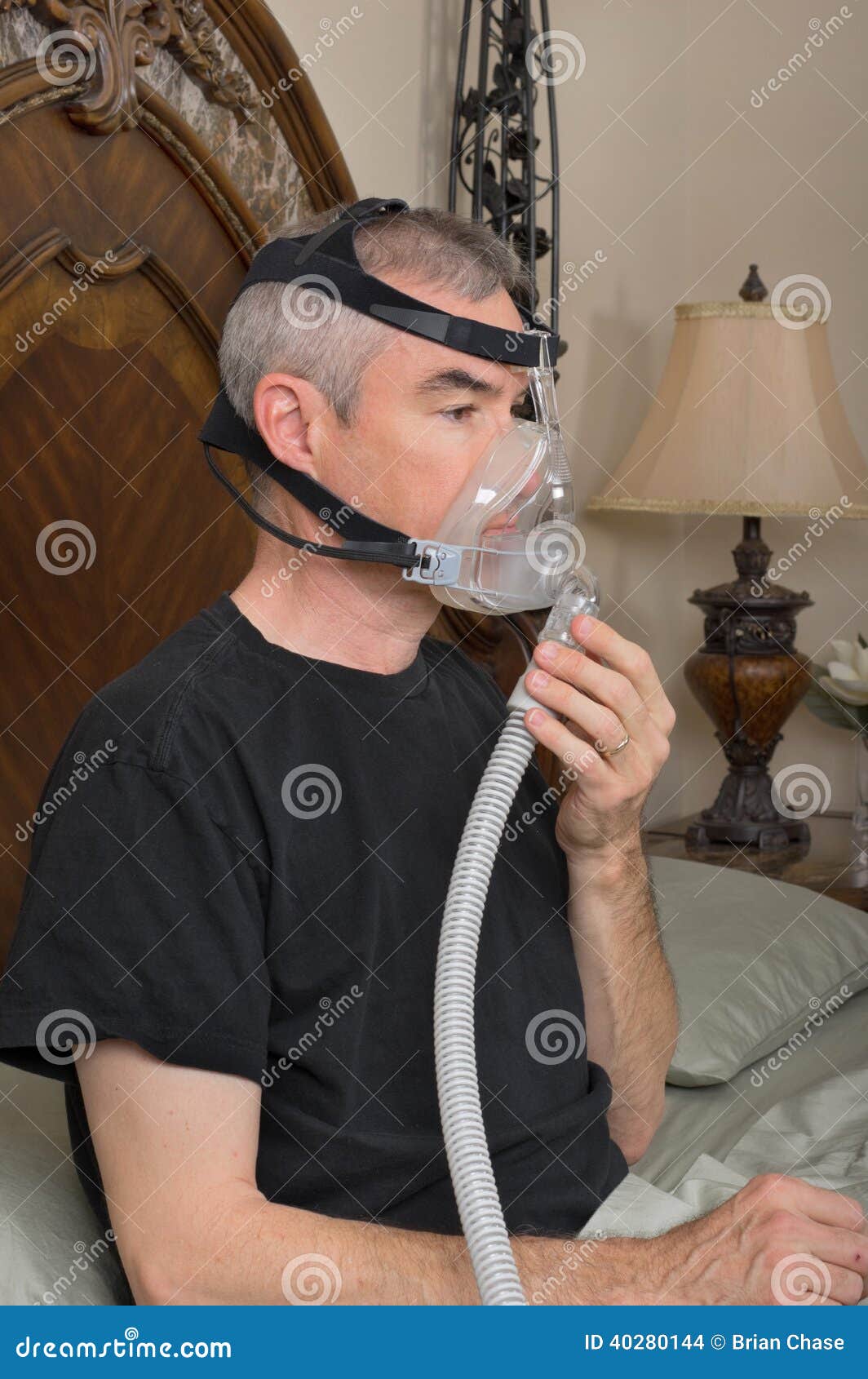 Sleep Apnea stock photo. Image of patient, respiratory - 40280144