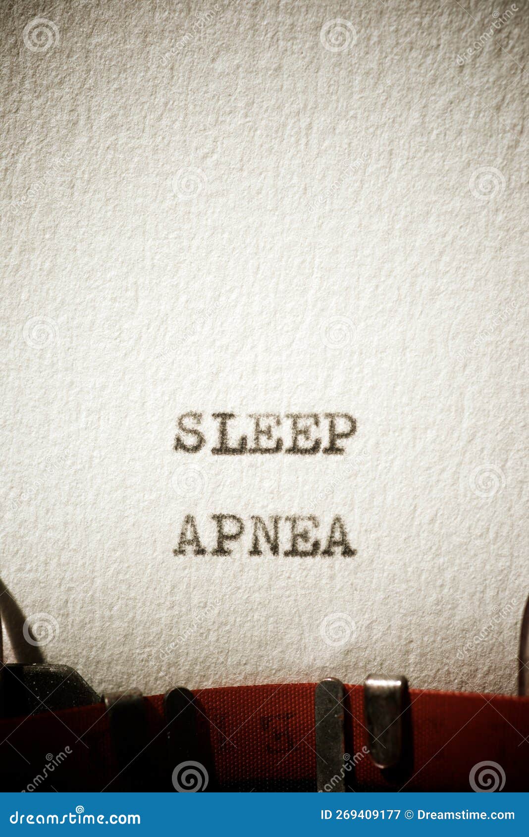 Sleep apnea text stock image. Image of syndrome, medical - 269409177