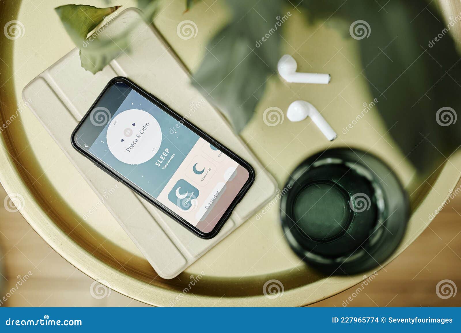 Sleep Assistant App stock photo. Image of care, modern - 227965774