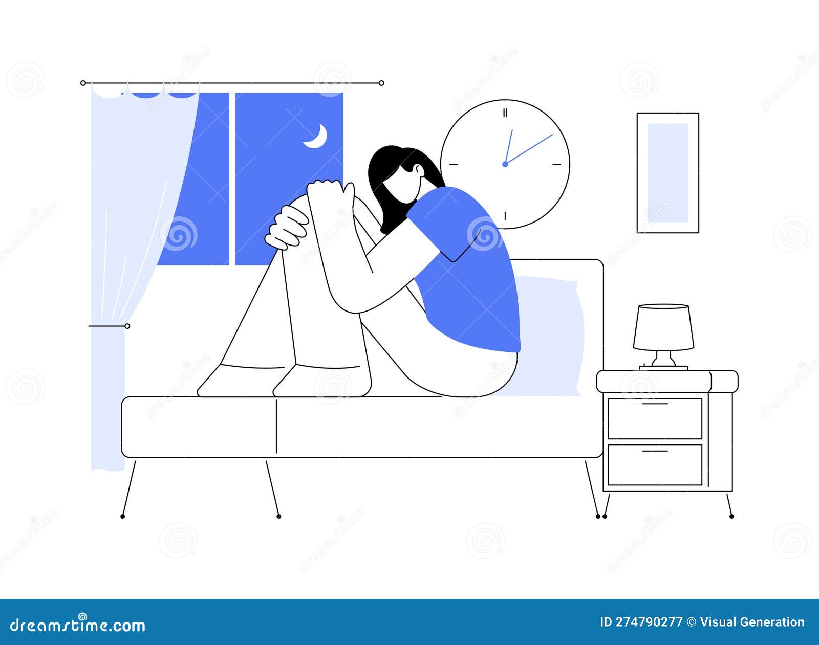 Sleep Behavior Disorder Abstract Concept Vector Illustration. Stock ...