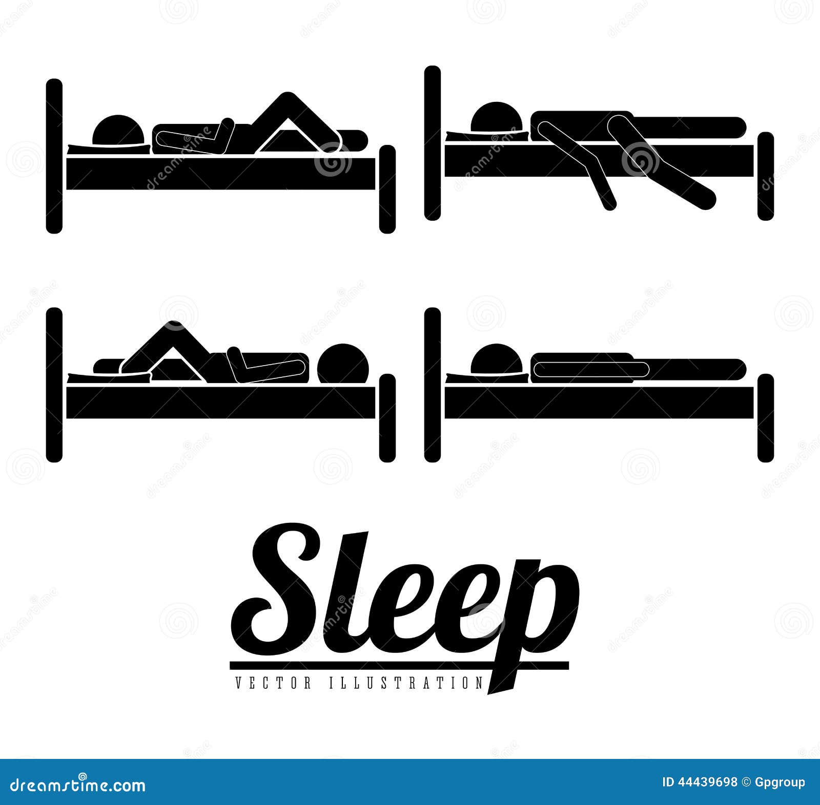 Sleep design stock vector. Illustration of night, fantasy - 44439698