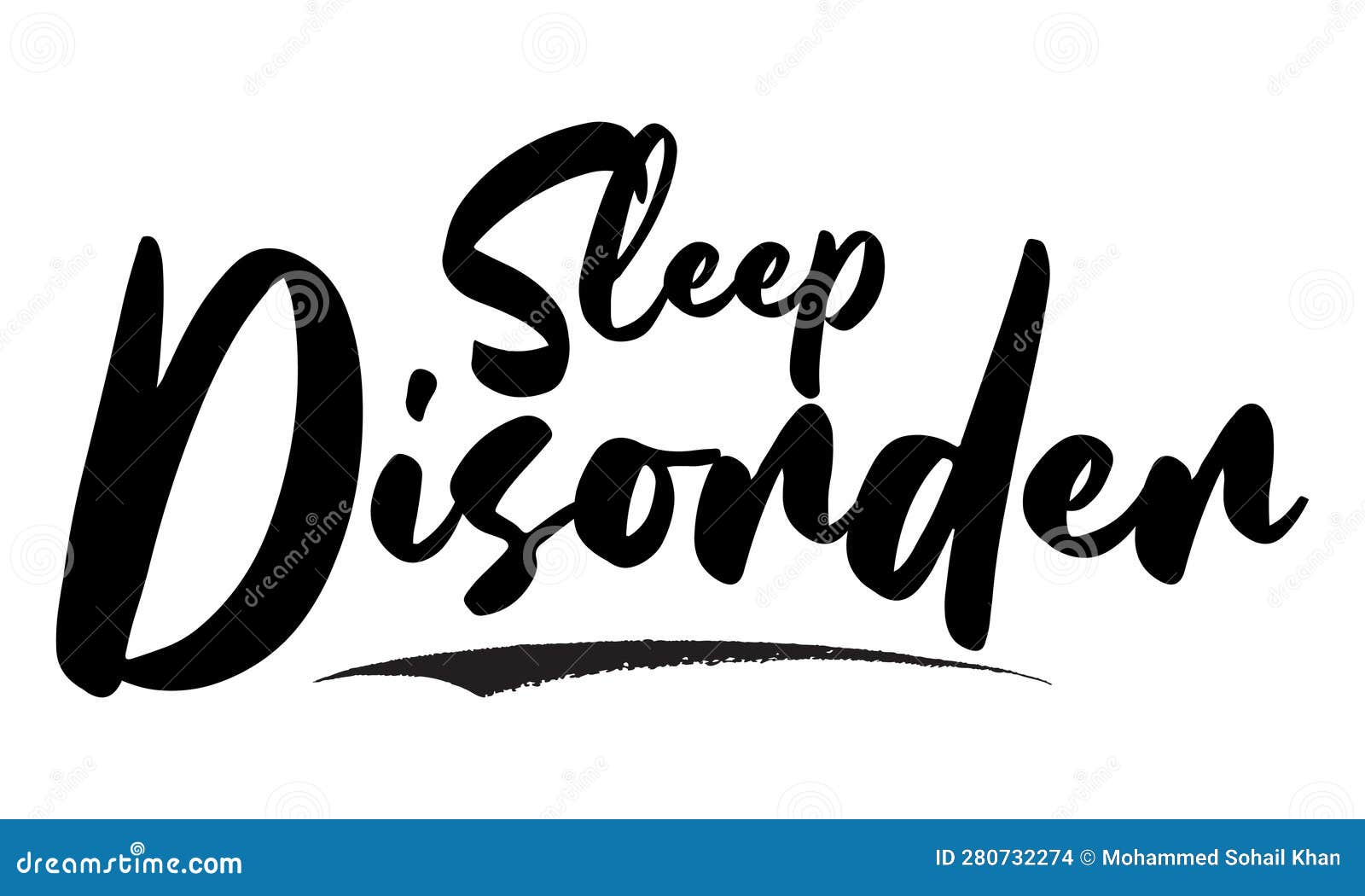 Sleep Disorder Elegant Bold Typography Text Lettering Vector Design ...