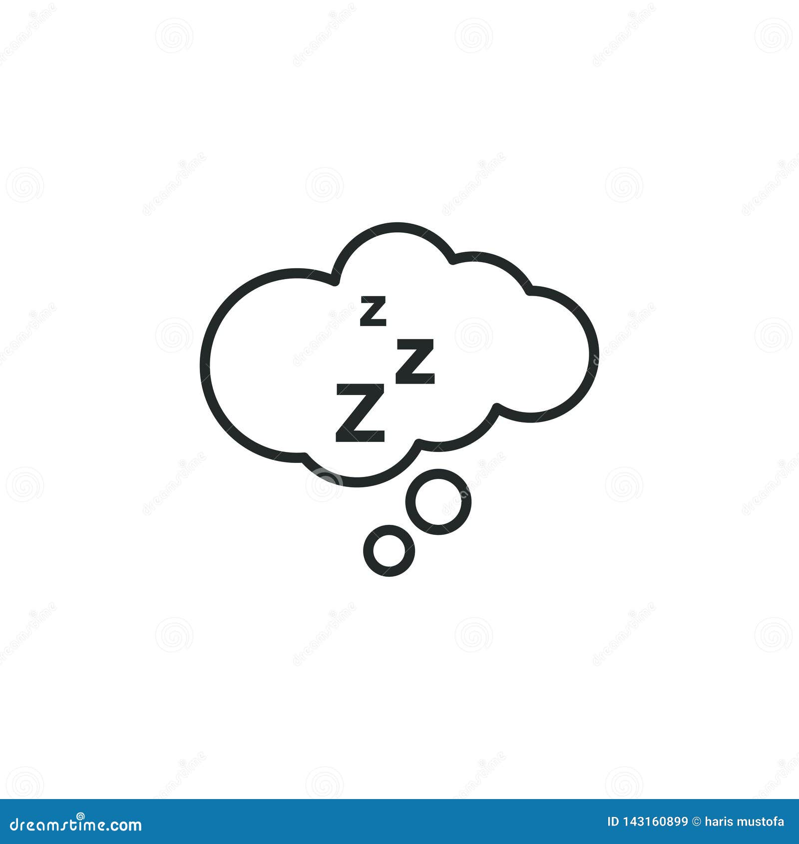 Sleep Graphic Design Template Vector Illustration Stock Illustration ...