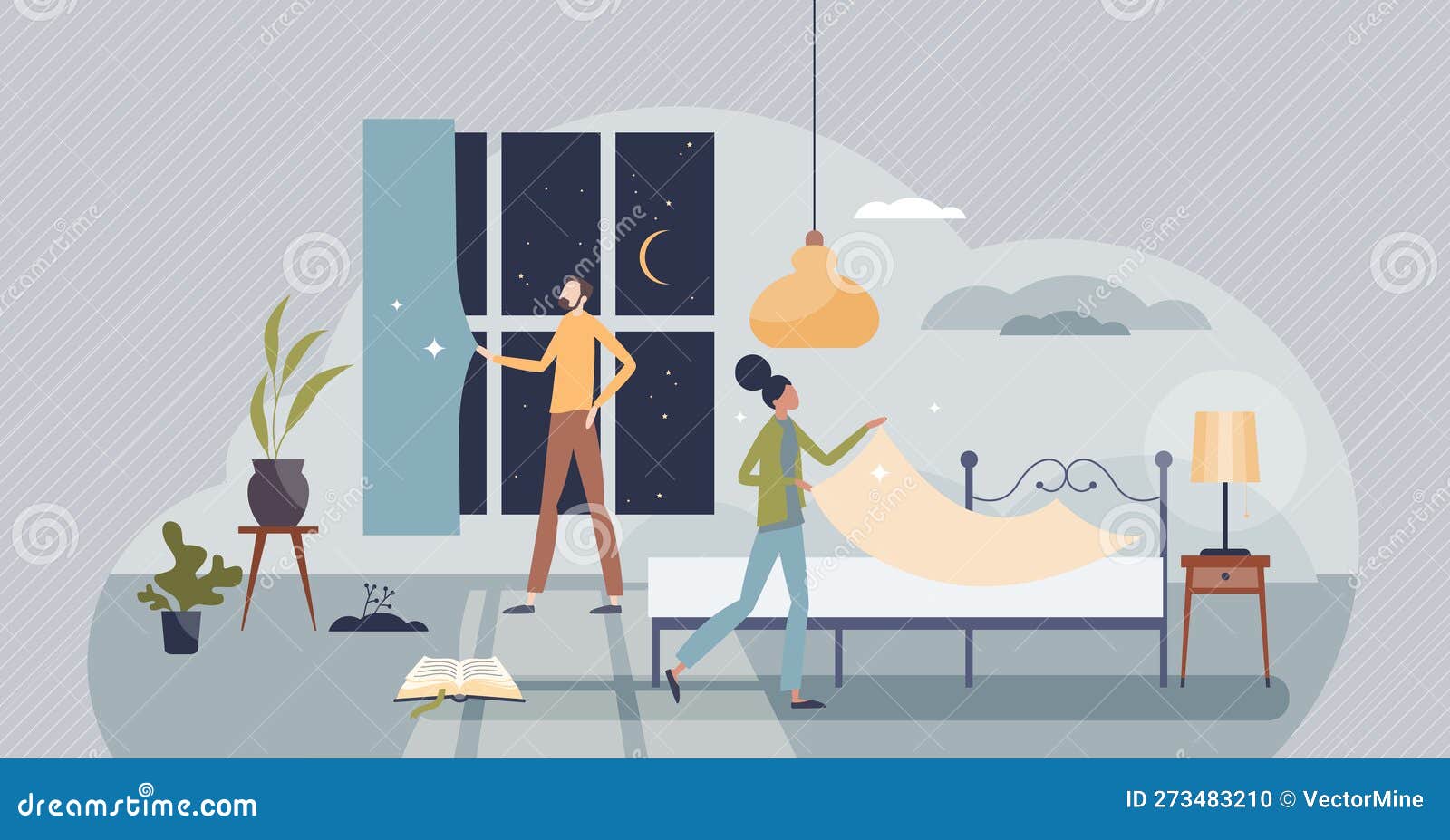 Sleep Hygiene Icon Cartoon Vector | CartoonDealer.com #215237711