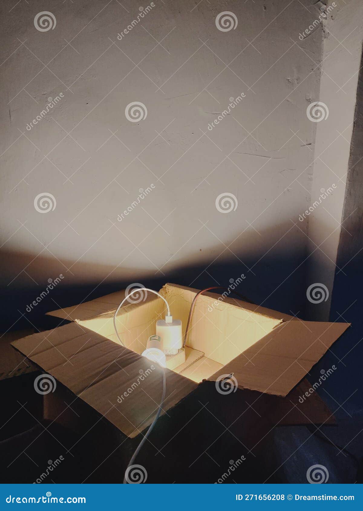 Sleep light on the box stock photo. Image of circle - 271656208