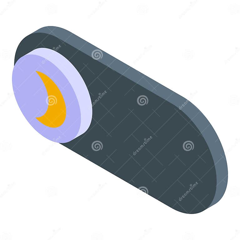 Sleep Mode Slider Showing Crescent Moon Enabling Night Shift Feature ...