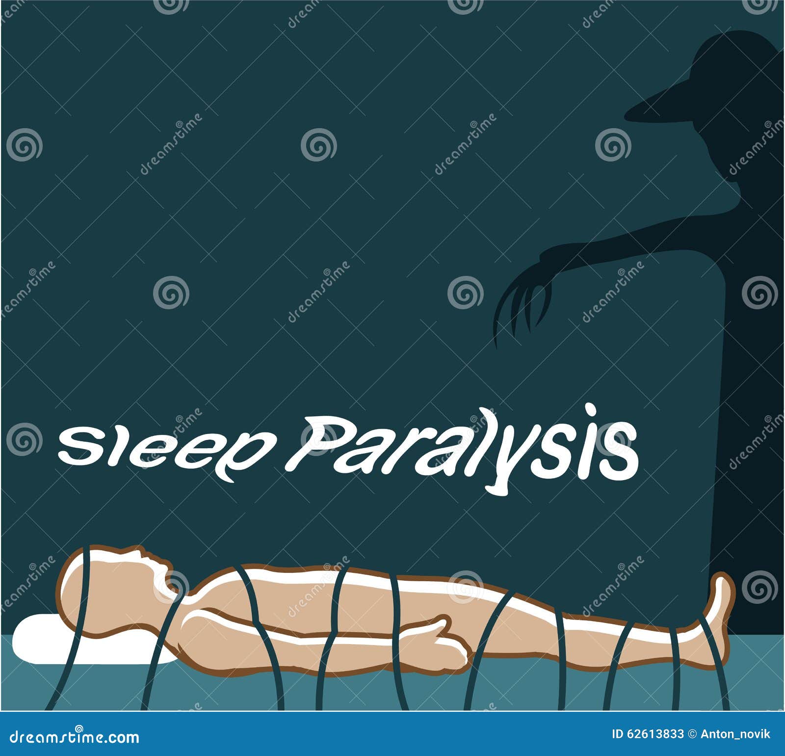 Sleep Paralysis As A Burden And Weight On Shoulders - Symbolized By ...
