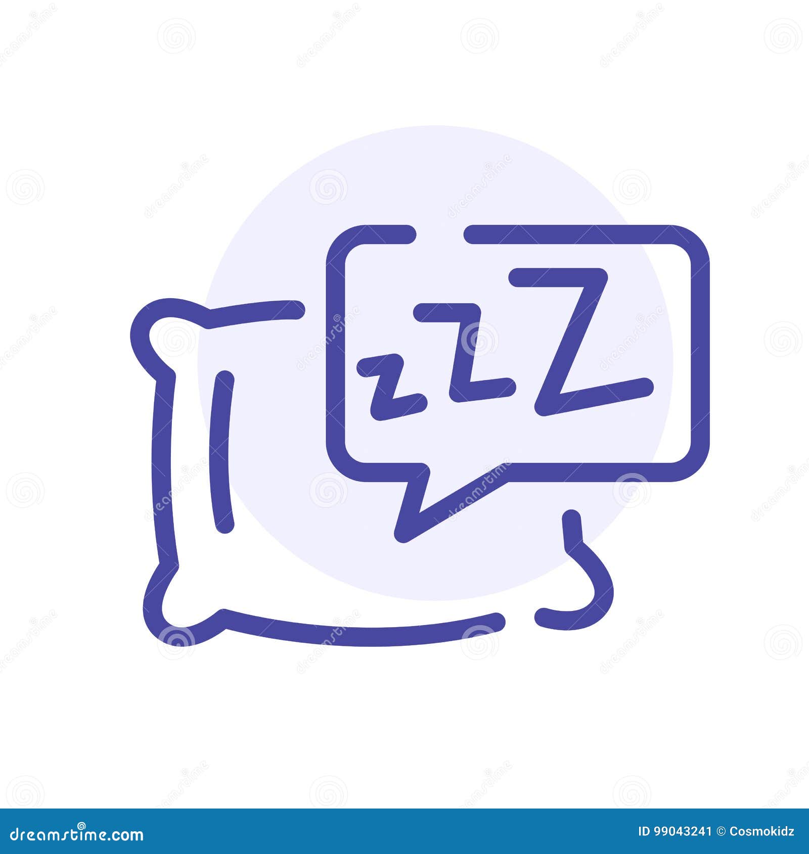 Sleep Icon On White Background. Sleep Icon For Your Web Site Design ...