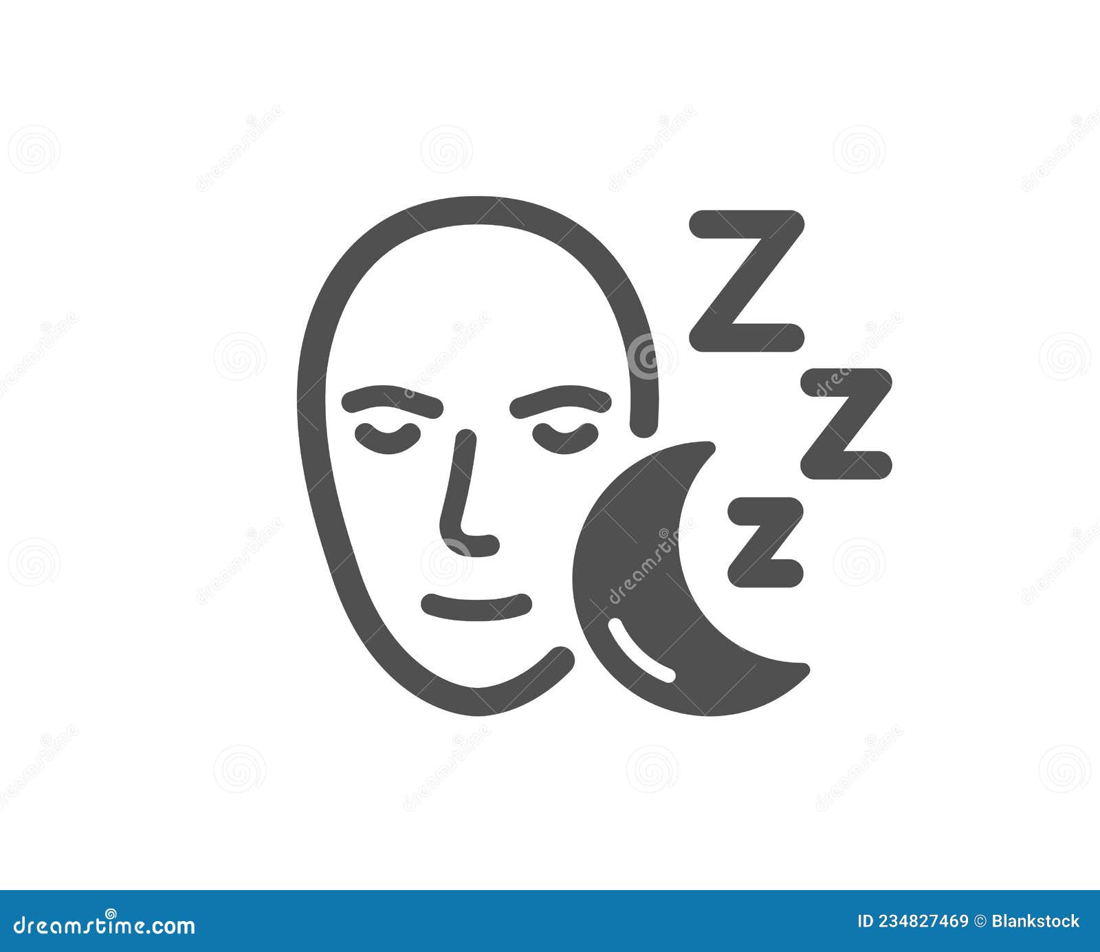 Sleep Quality Icon. Night Rest Sign. Vector Stock Vector - Illustration ...