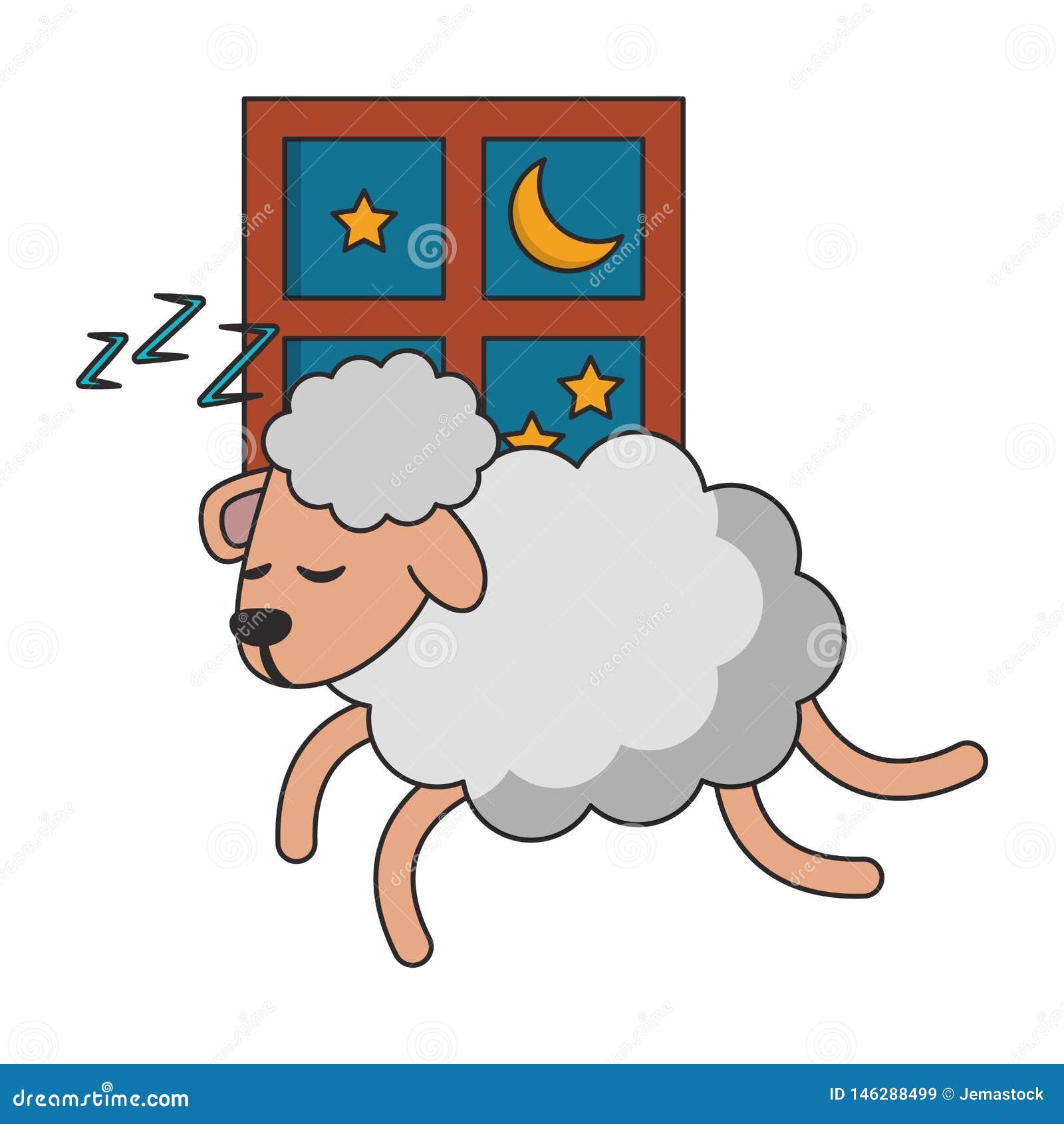 Sleep and rest cartoons stock vector. Illustration of concept - 146288499