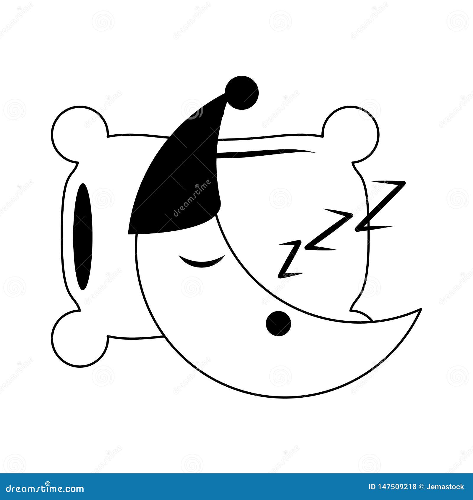 Sleep and rest cartoons stock vector. Illustration of generated - 147509218