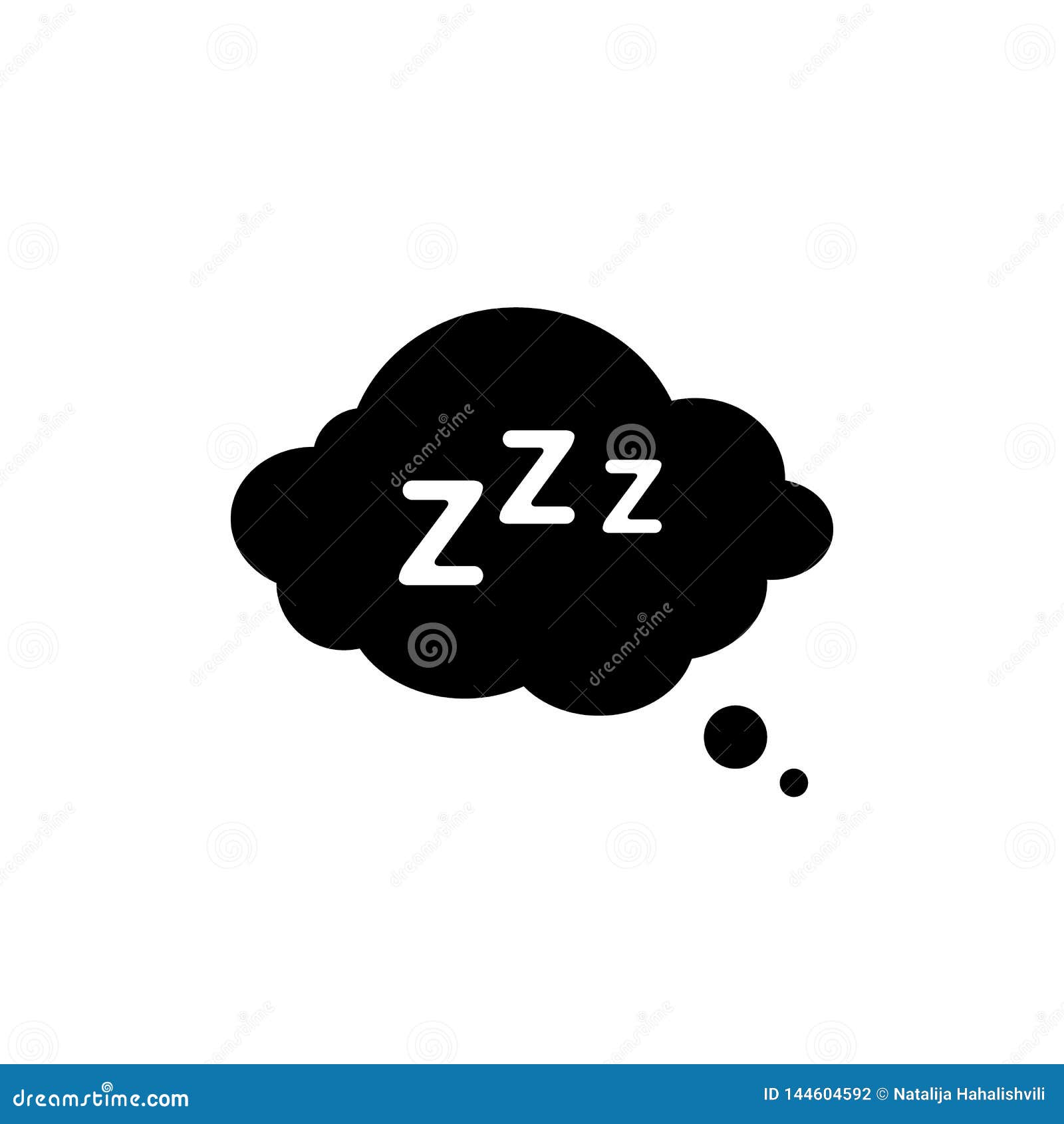 Sleep Rest Icon in Flat Style. Sleep Symbol for Your Web Site Design ...
