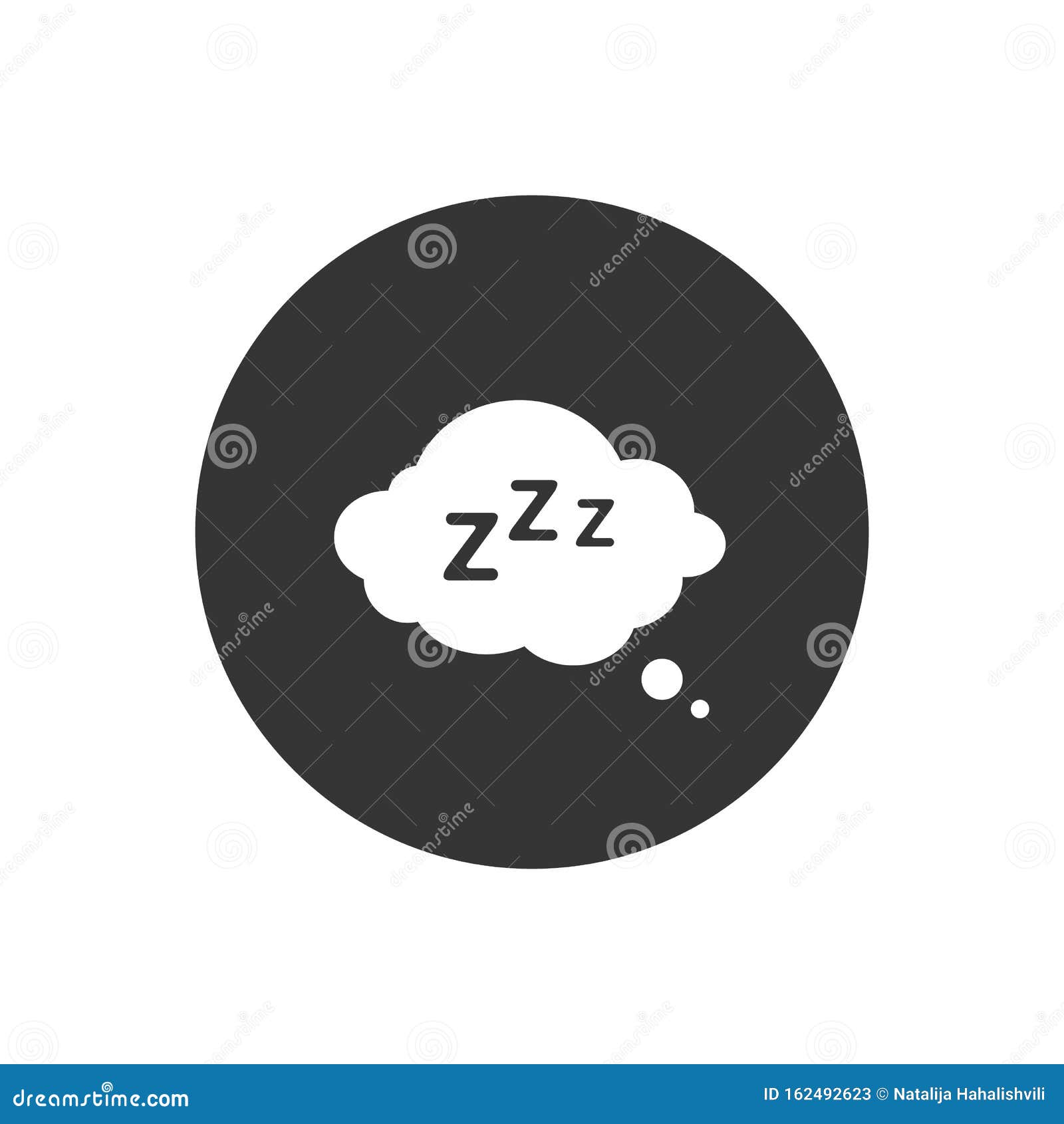 Sleep Rest Icon in Flat Style. Sleep Symbol for Your Web Site Design ...