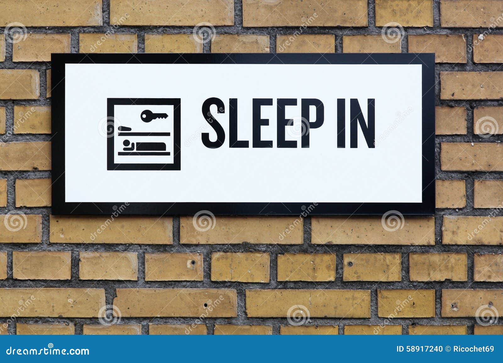 Sleep in sign stock photo. Image of night, travel, label - 58917240