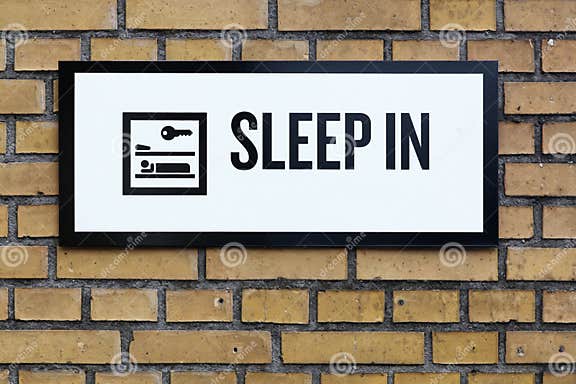 Sleep in sign stock photo. Image of night, travel, label - 58917240