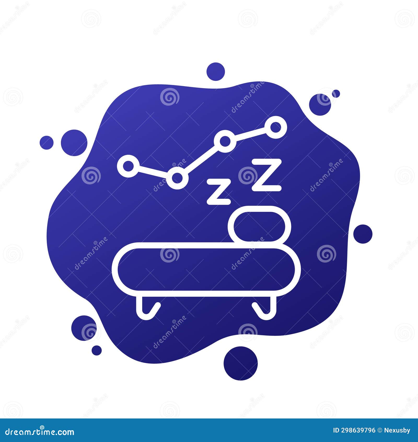 Sleep Tracking Line Icon, Vector Stock Vector - Illustration of timer ...