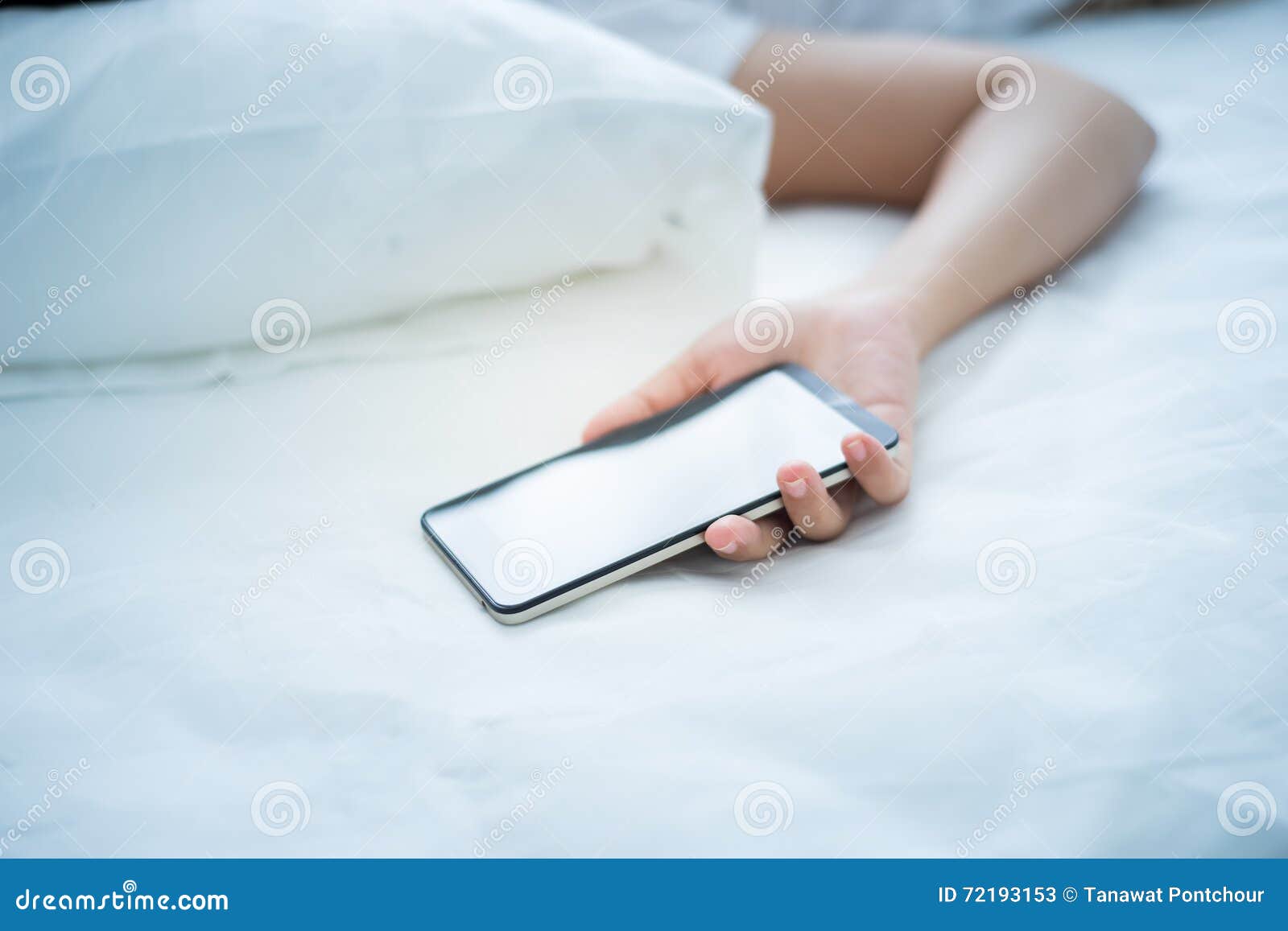Sleep while Using Smartphone Stock Image - Image of fatigued, addicted ...