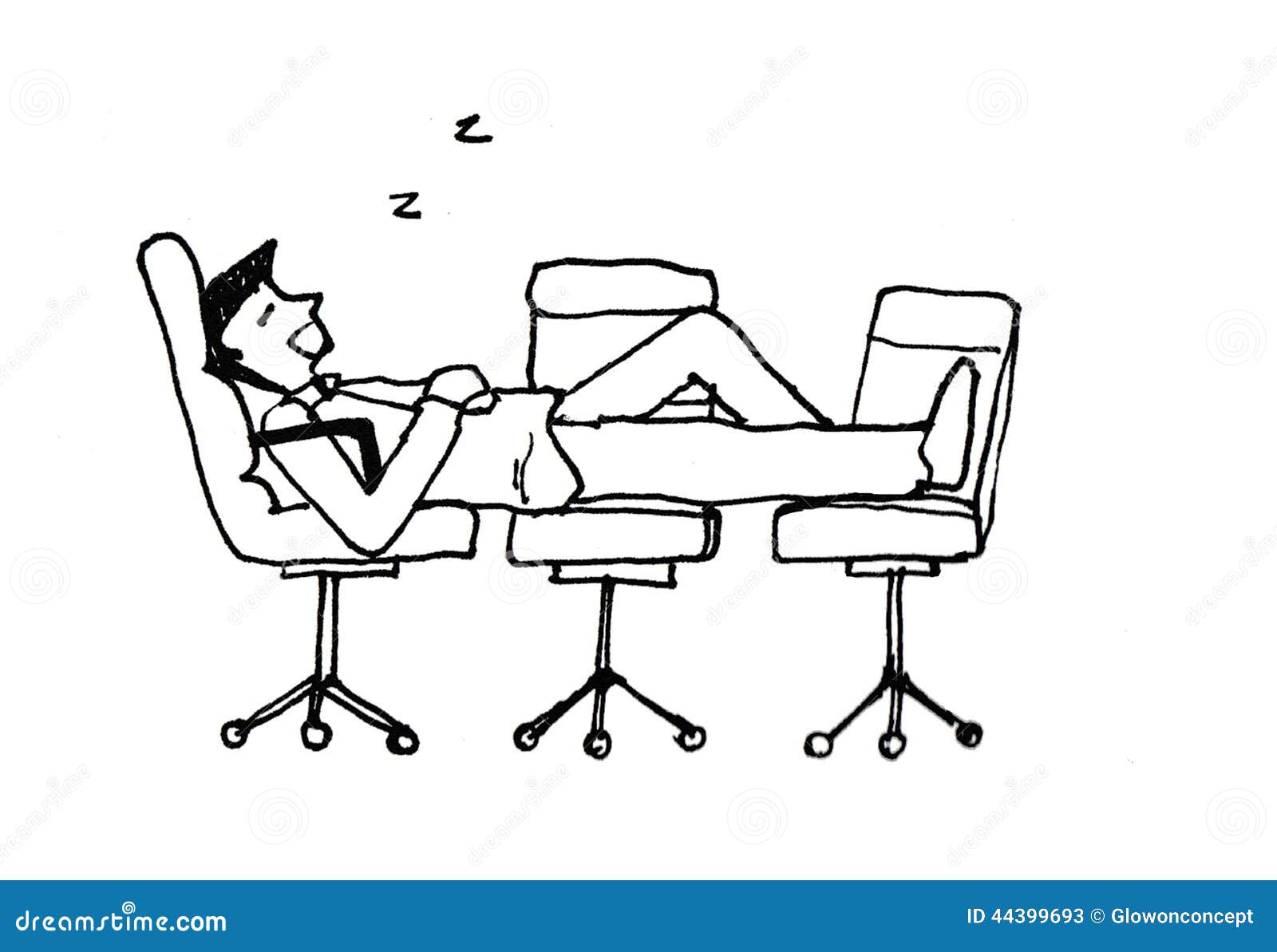 Sleep at work illustration stock illustration. Illustration of working ...