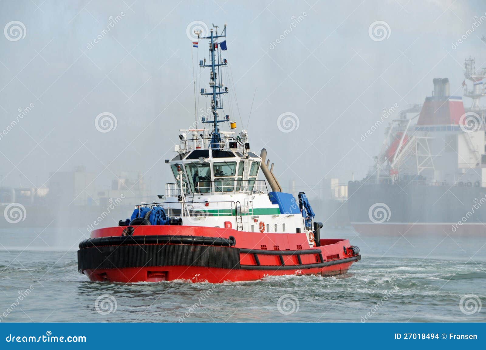 Sleepboot in Rotterdam stock foto. Image of overzees - 27018494