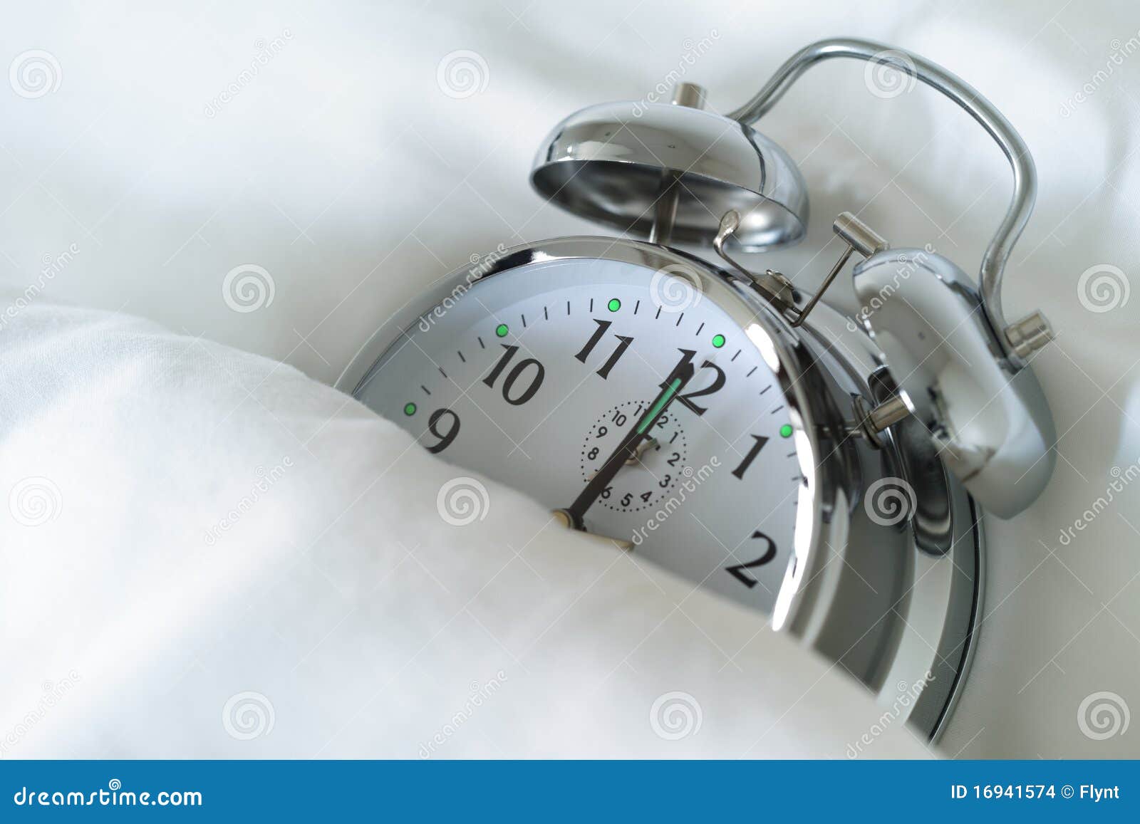 Sleeping alarm clock stock photo. Image of napping, pillow - 16941574