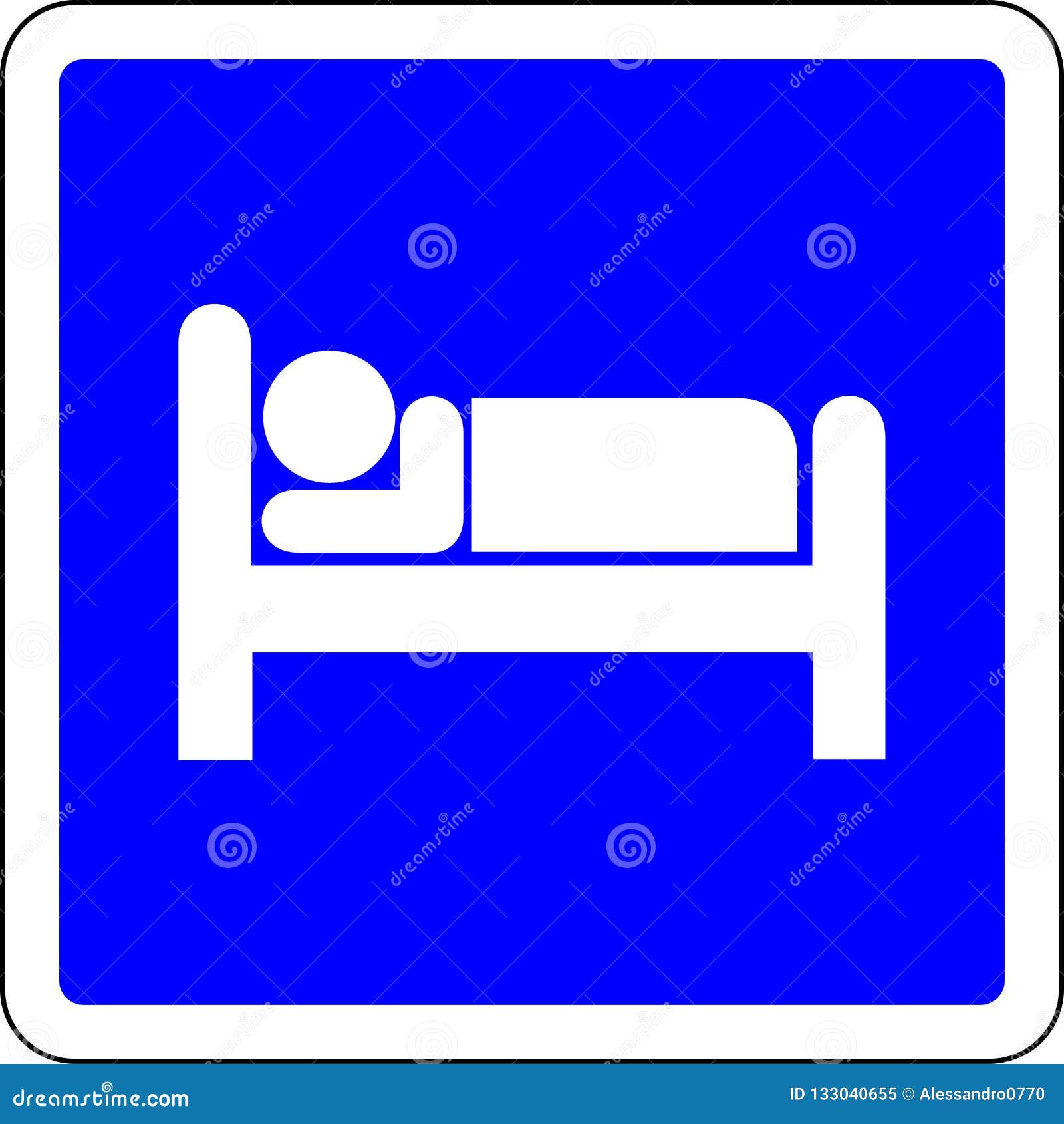 Sleeping allowed sign stock illustration. Illustration of authorize ...