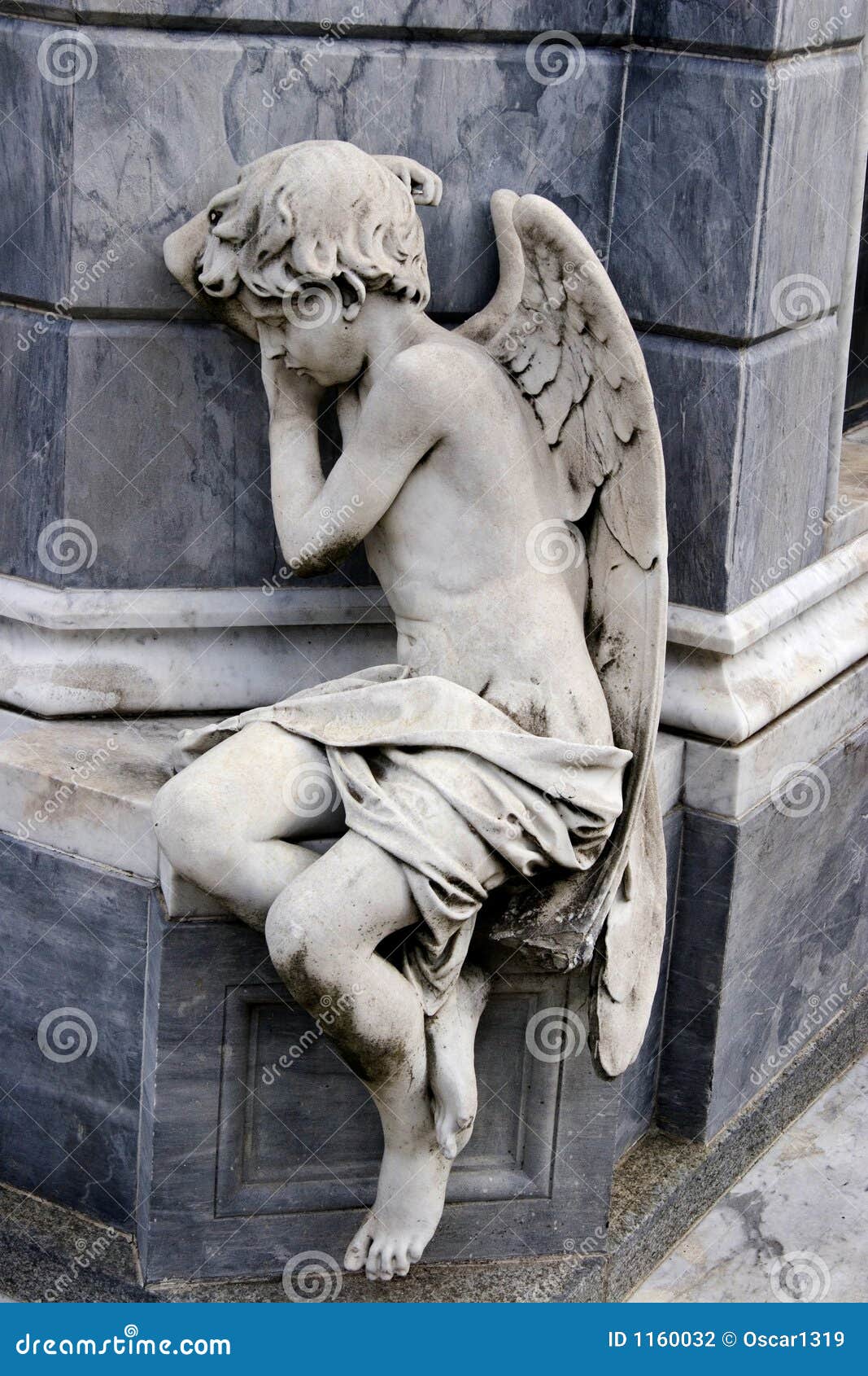 Sleeping Angel stock photo. Image of resting, cement, symbolic - 1160032