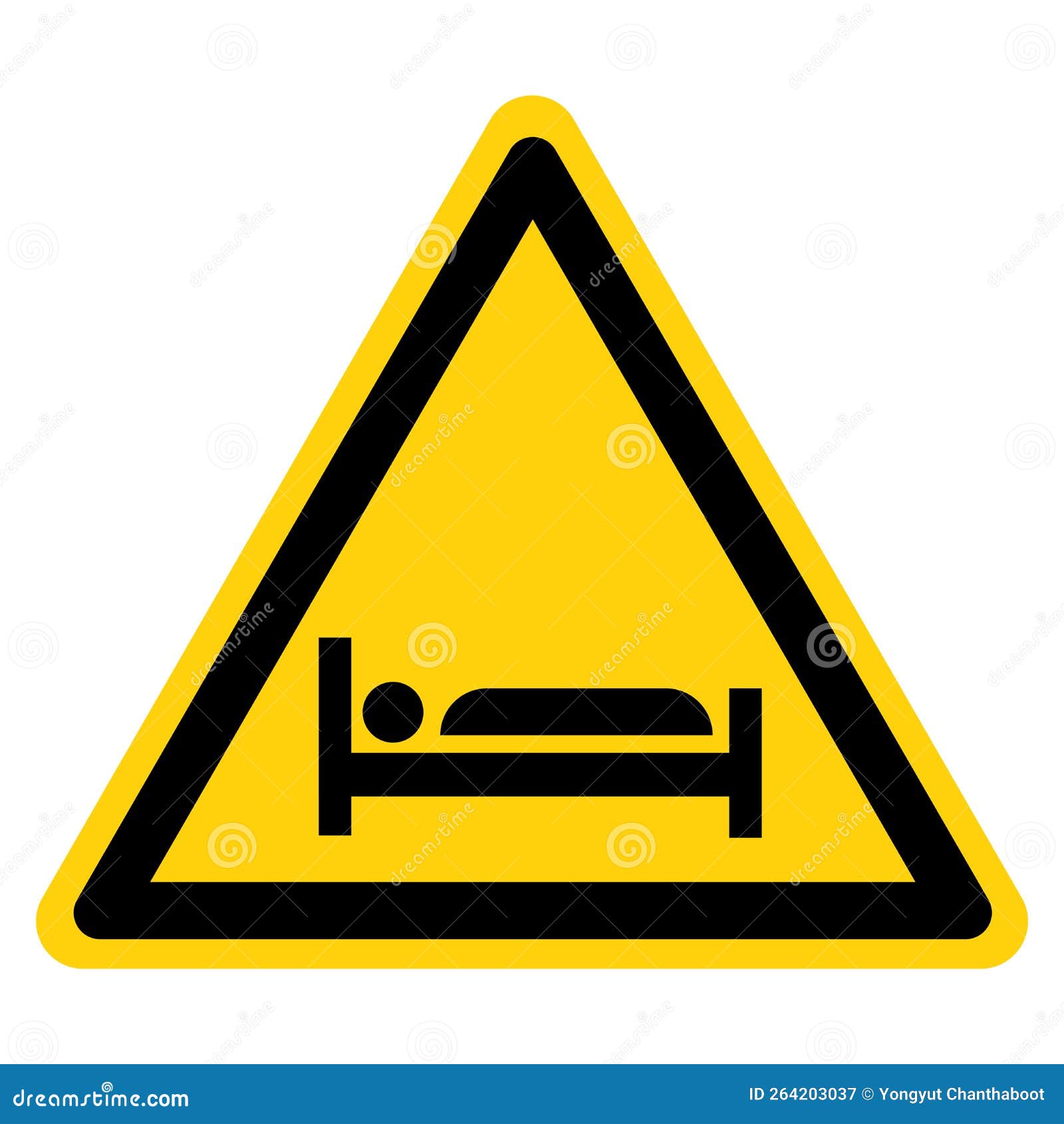 Sleeping Area Symbol Sign, Vector Illustration, Isolate on White ...