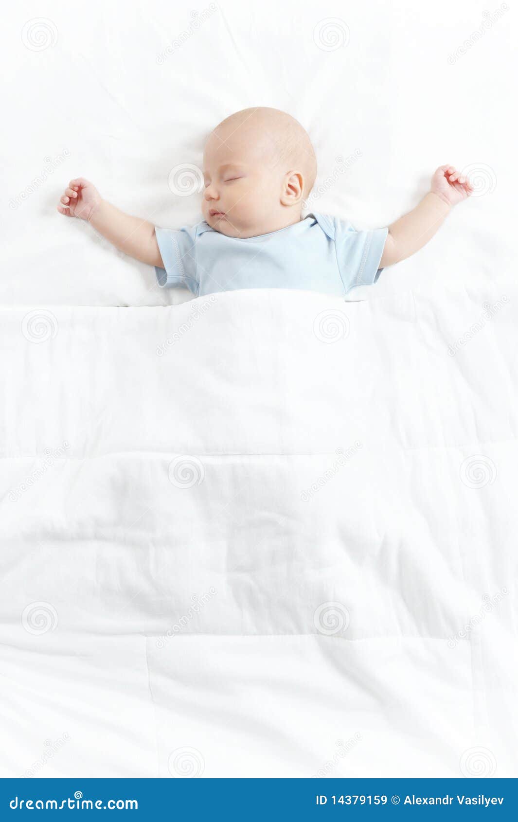The sleeping baby stock image. Image of relaxation, pillow - 14379159
