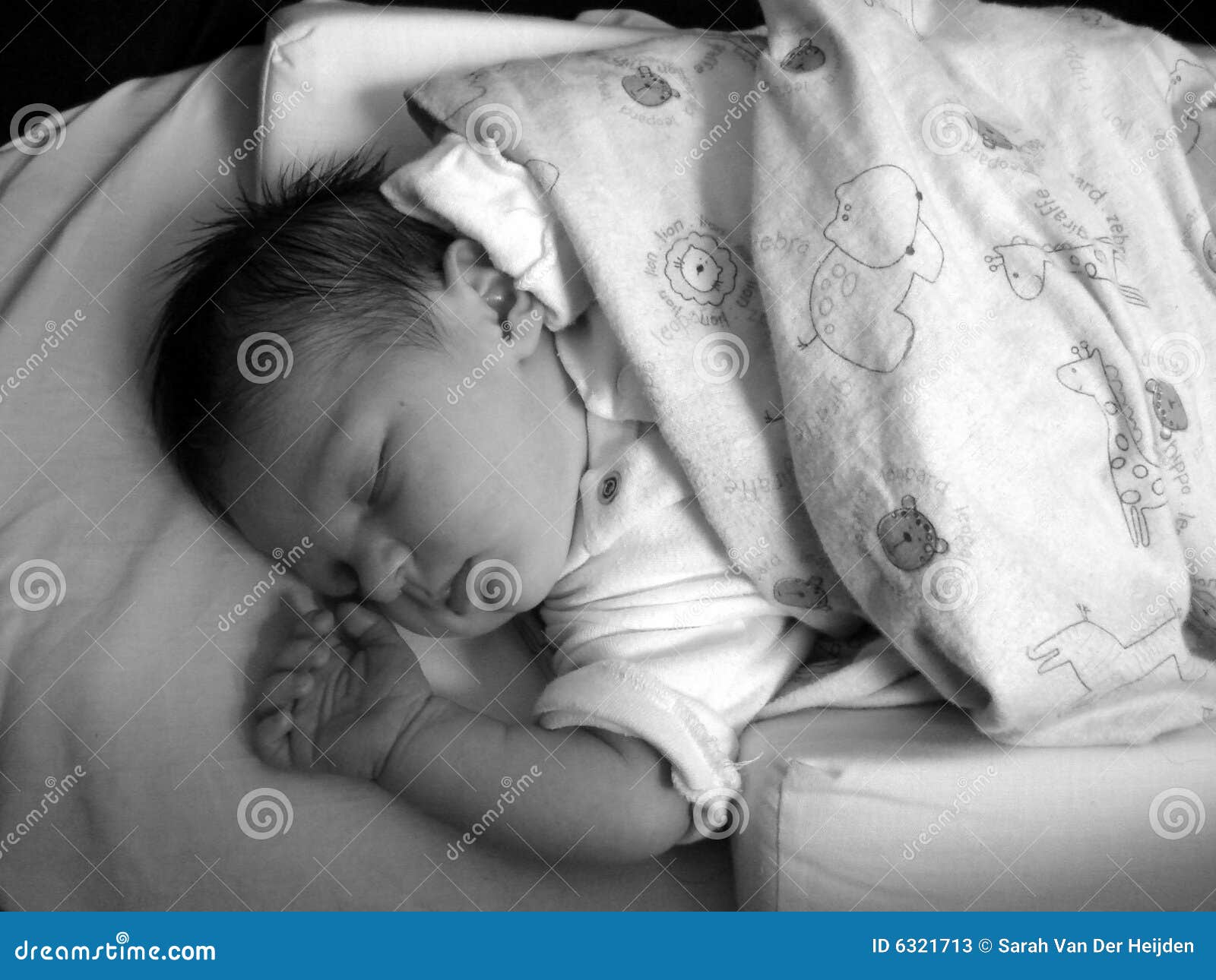 Sleeping baby stock image. Image of black, dozing, sleeping - 6321713