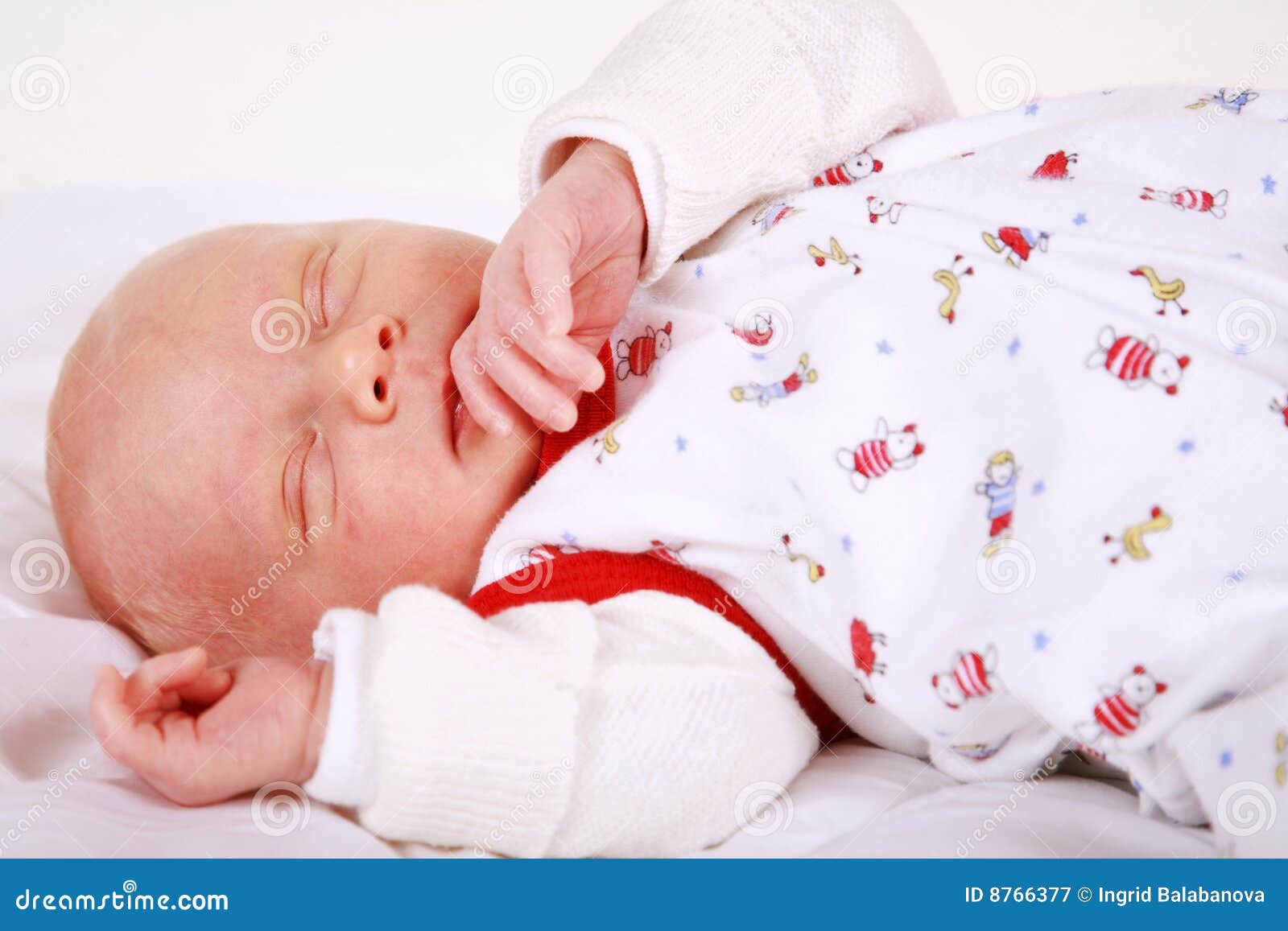 Sleeping baby stock image. Image of dream, asleep, body - 8766377