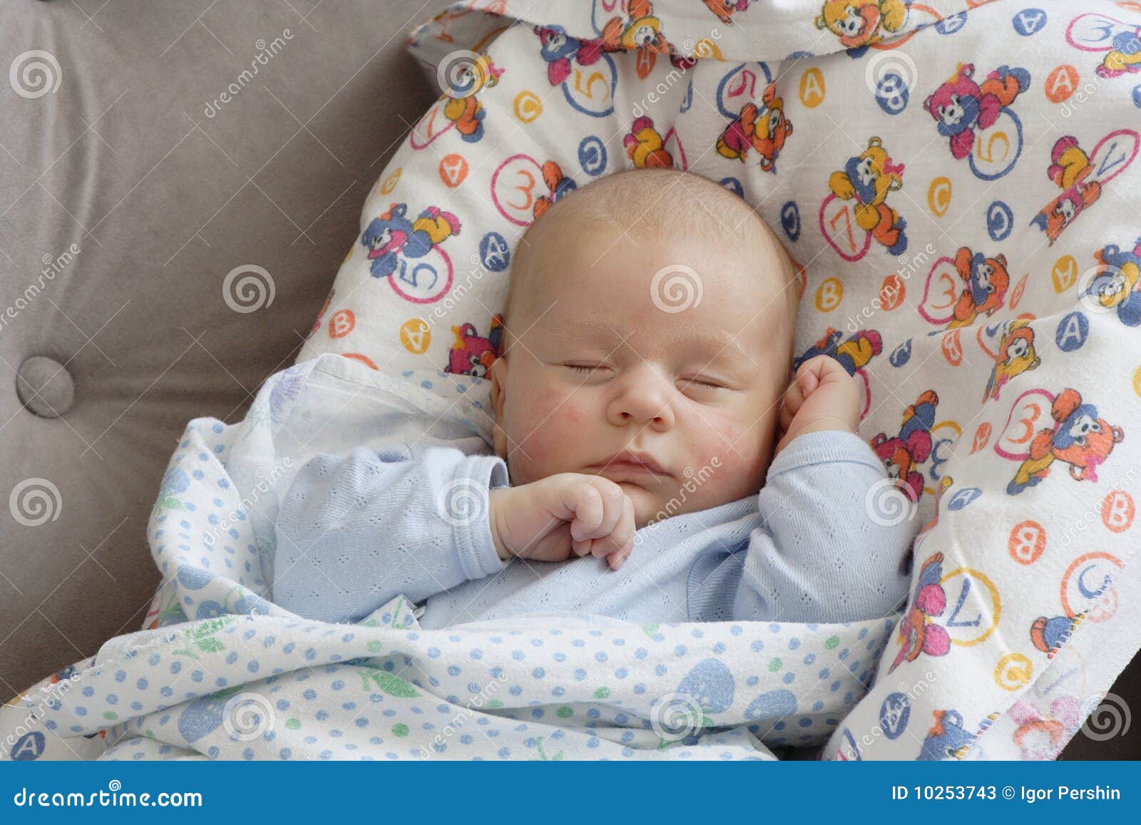 Sleeping baby boy stock image. Image of infant, white - 10253743