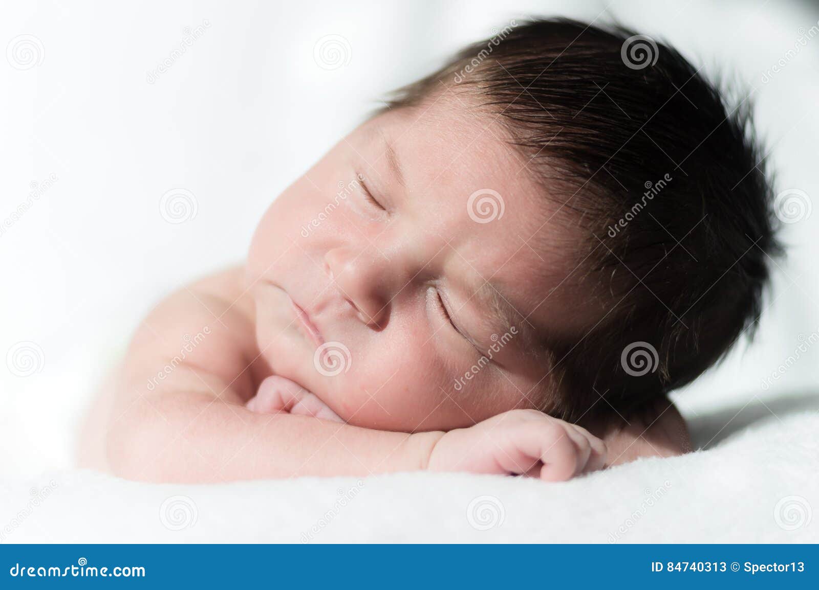 Sleeping baby stock image. Image of angel, cute, family - 84740313