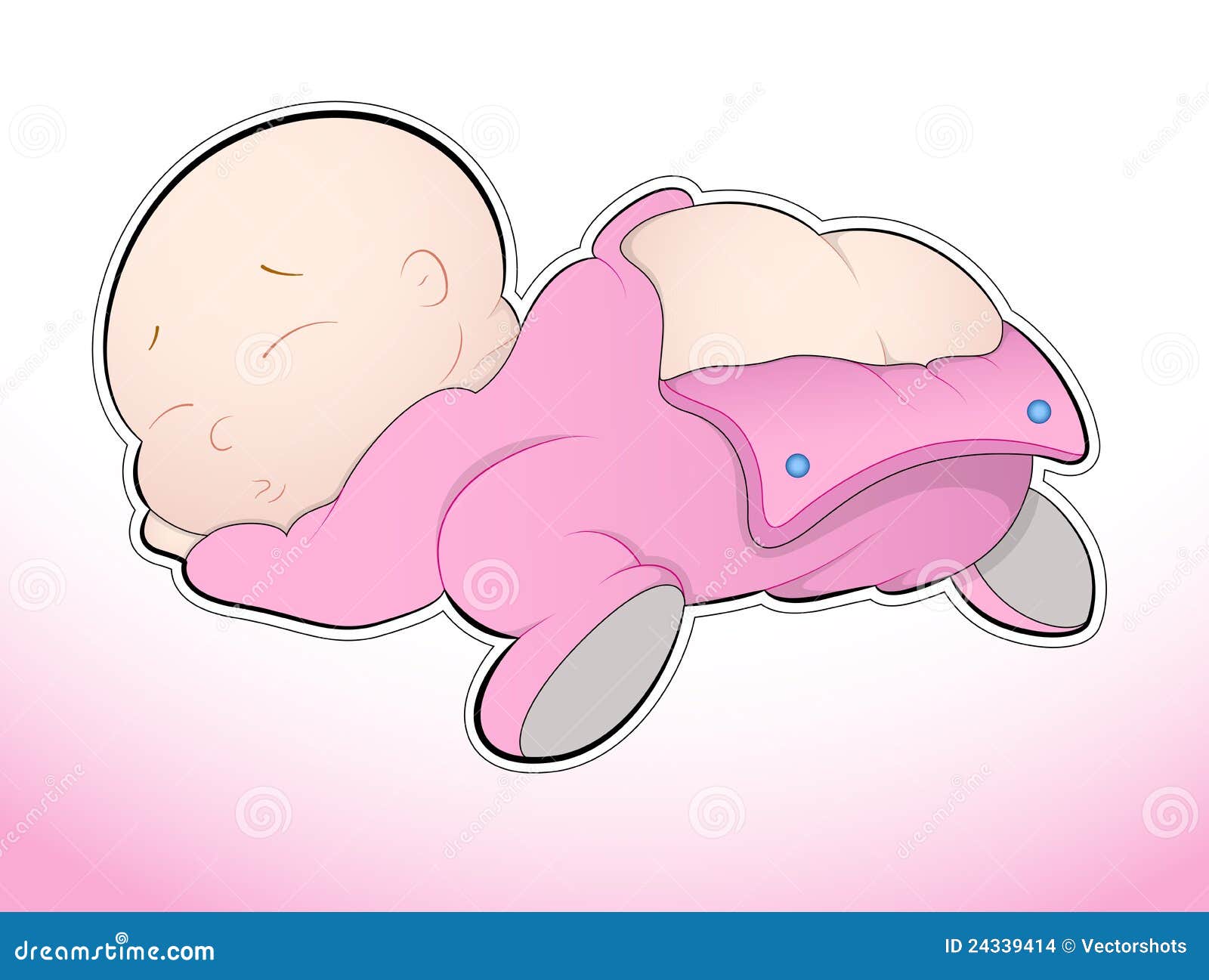 Sleeping Baby Vector stock vector. Illustration of adorable - 24339414