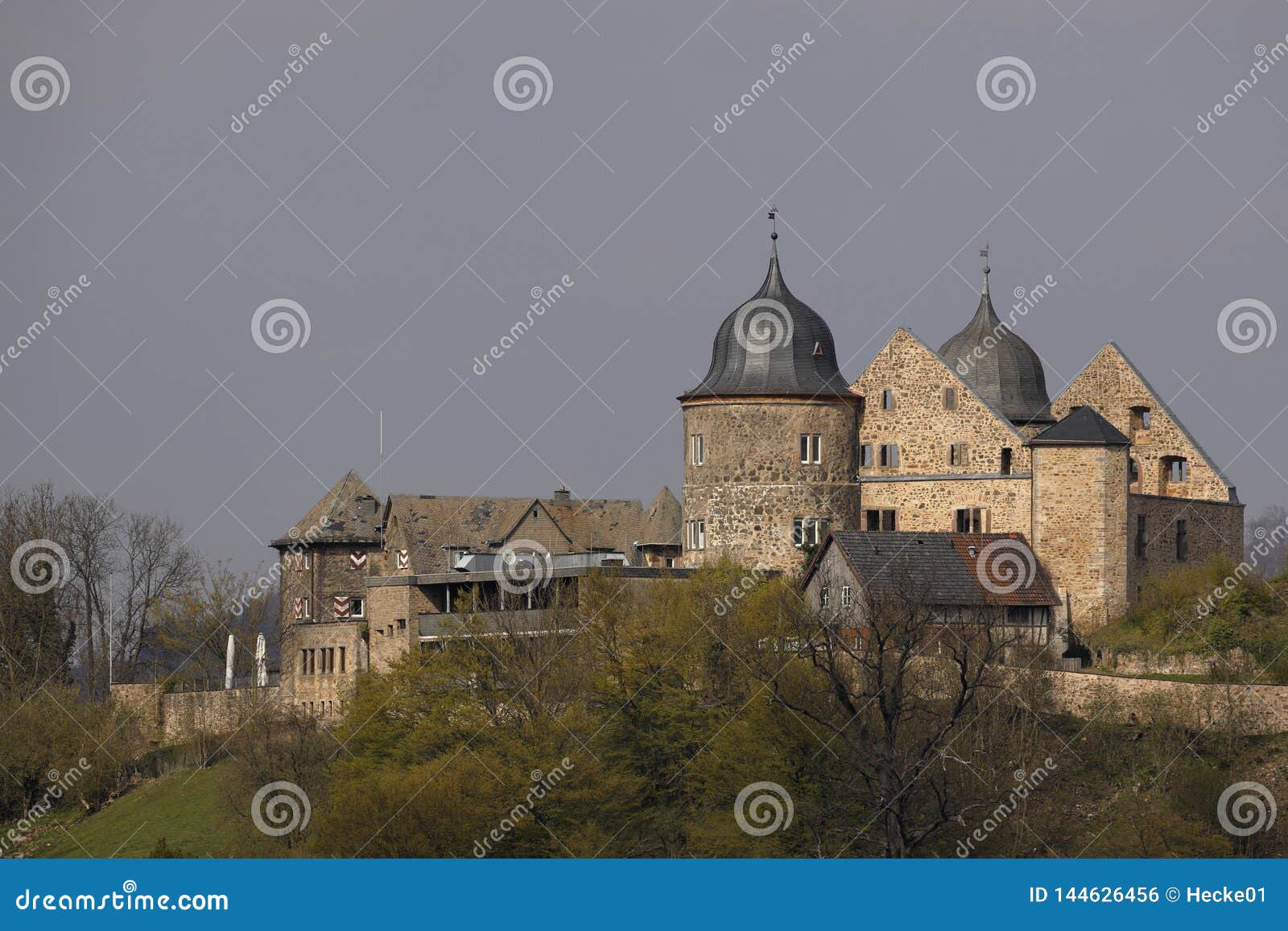 Sleeping Beauty Castle Sababurg Stock Photo - Image of architecture ...
