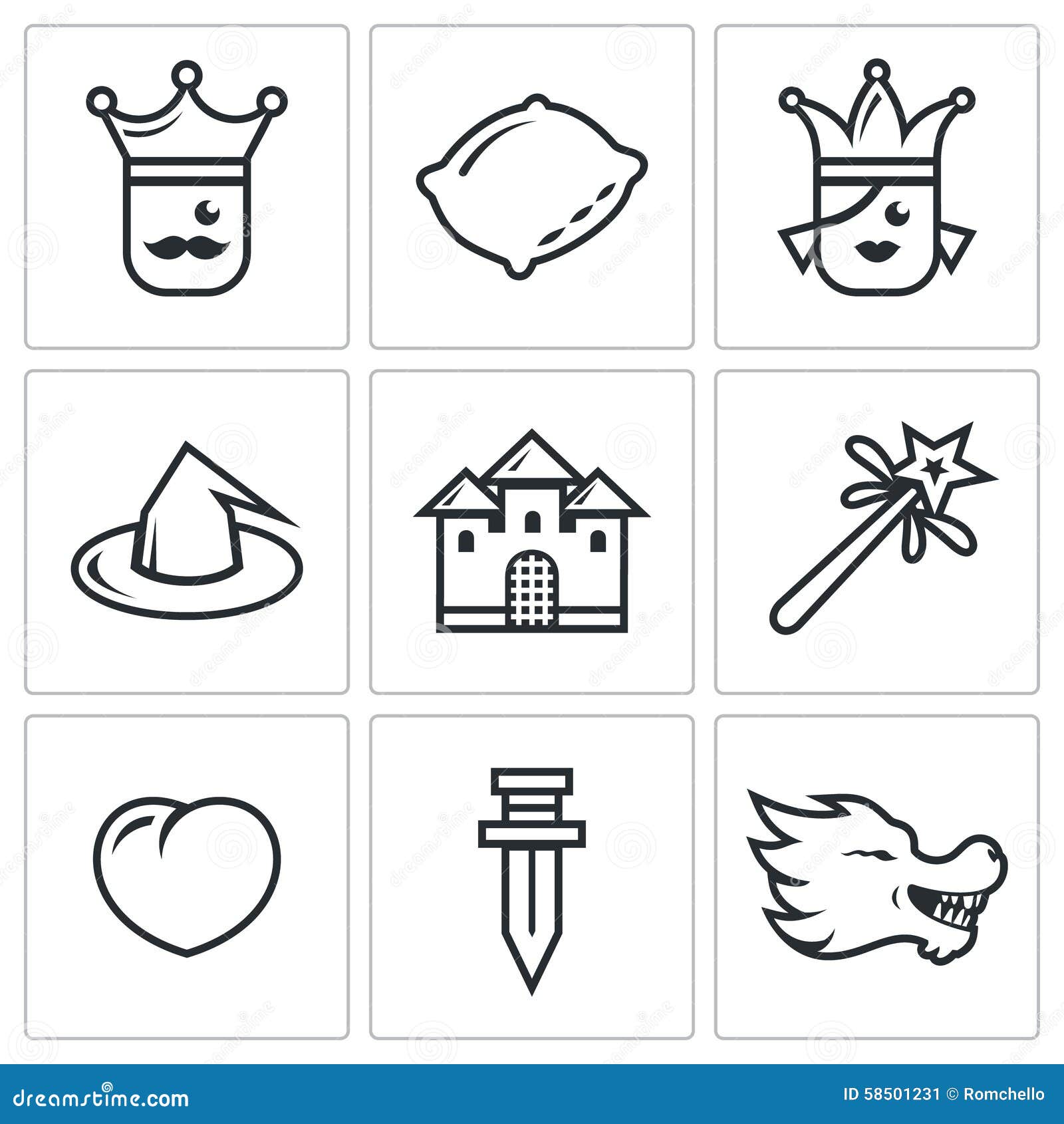 Dowry Icon Set With Different Styles Vector Illustration ...