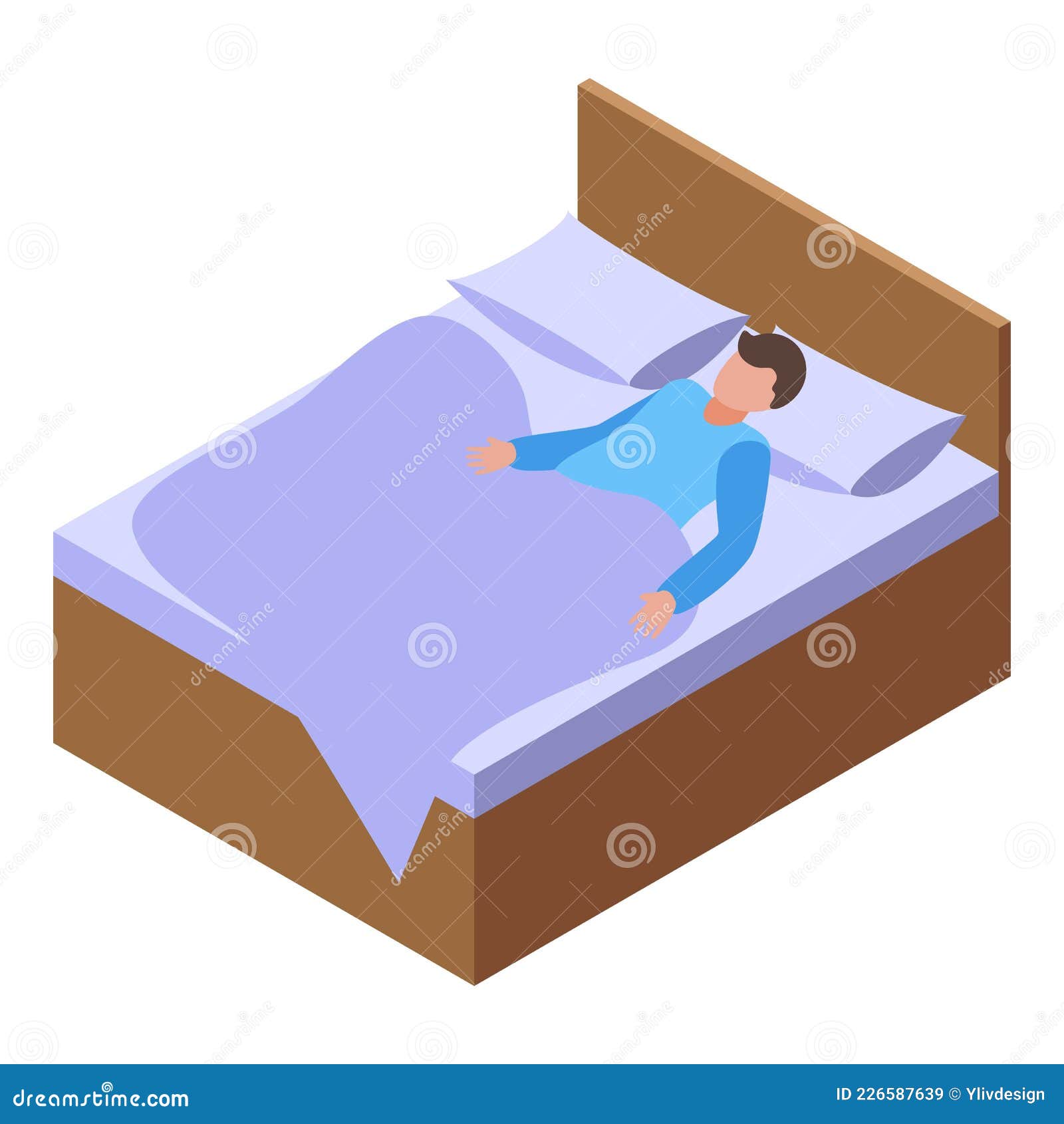 Sleeping Bedroom Icon Isometric Vector. Bed Sleep Stock Vector ...